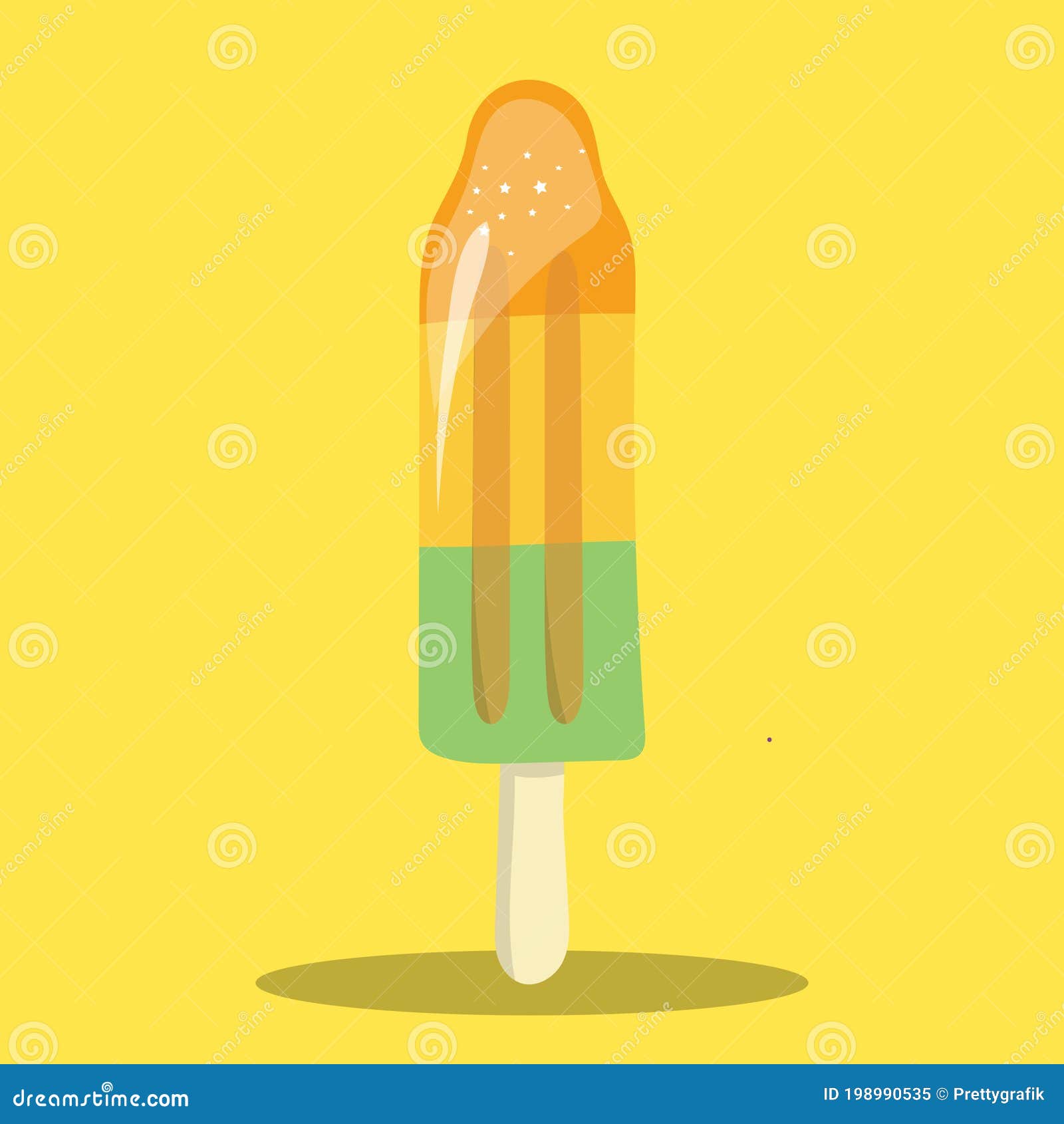 Popsicle 19 stock vector. Illustration of popsicle, cartoon - 198990535