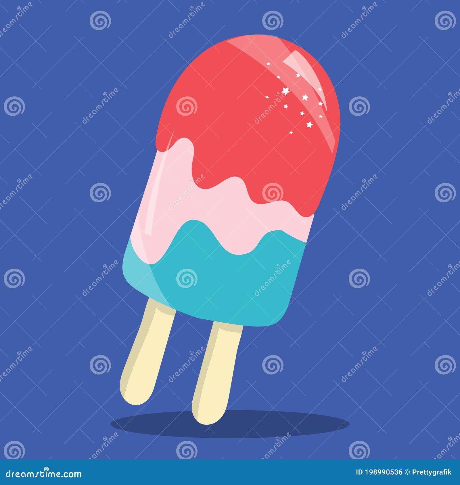 Popsicle 17 stock vector. Illustration of vector, cartoon - 198990536
