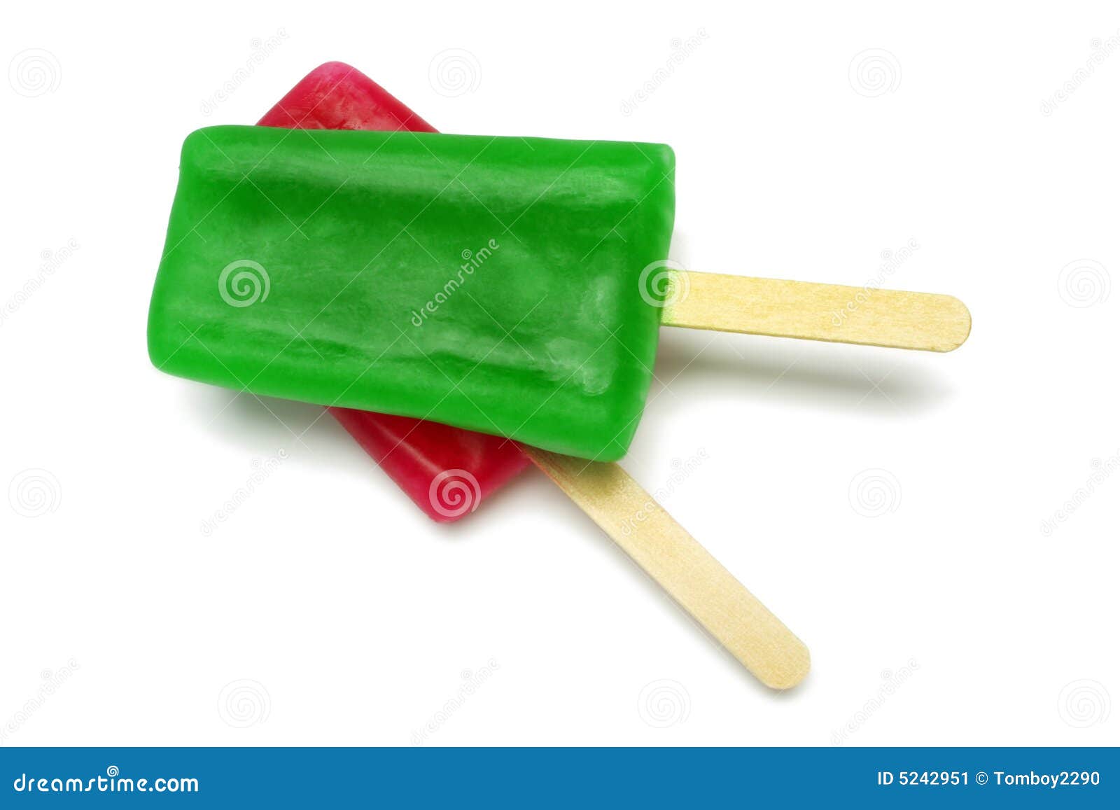 Popsicles stock image. Image of treat, food, summer, green - 5242951