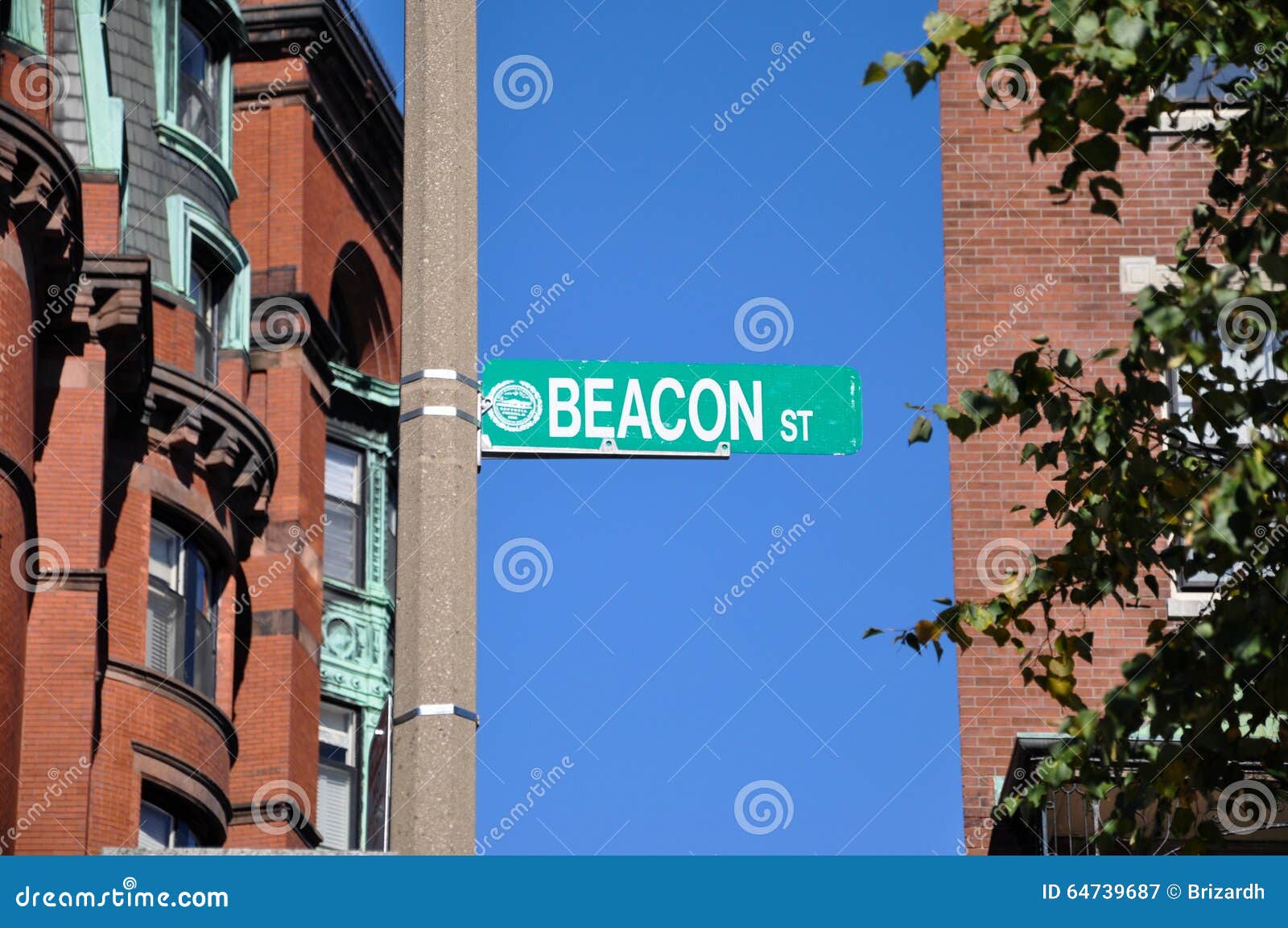Popular Beacon Street, Boston, USA Stock Image - Image of state, united ...