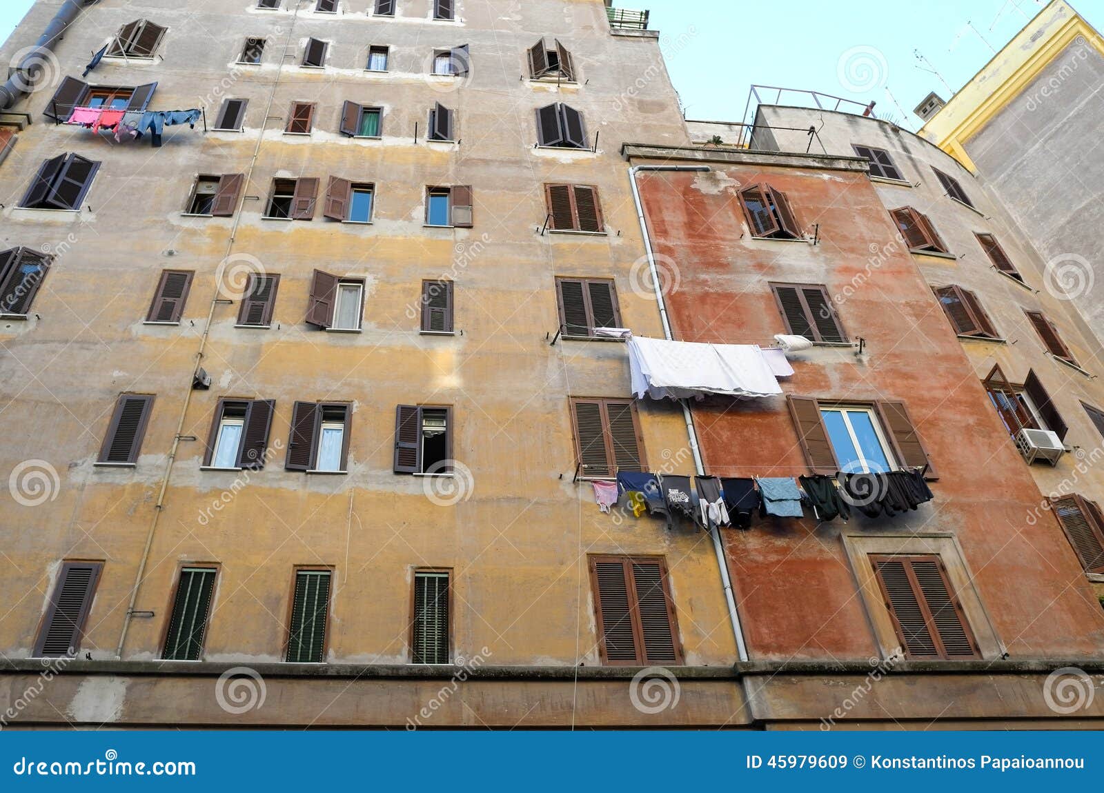 Popular buildings in Rome stock image. Image of view - 45979609