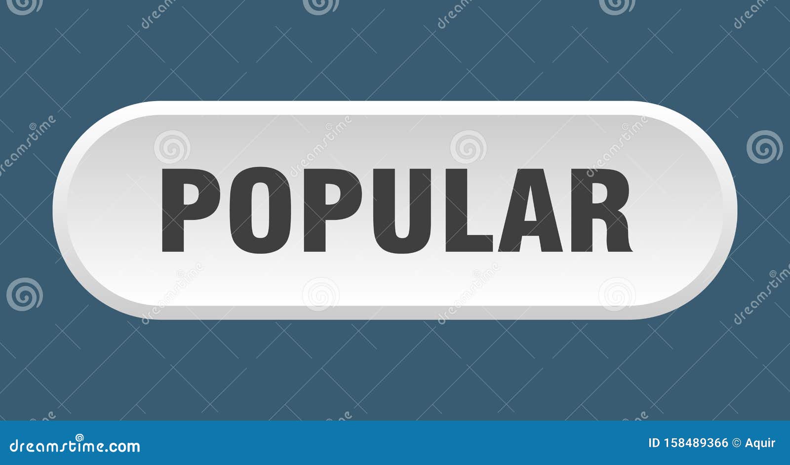 Popular button stock vector. Illustration of template - 158489366