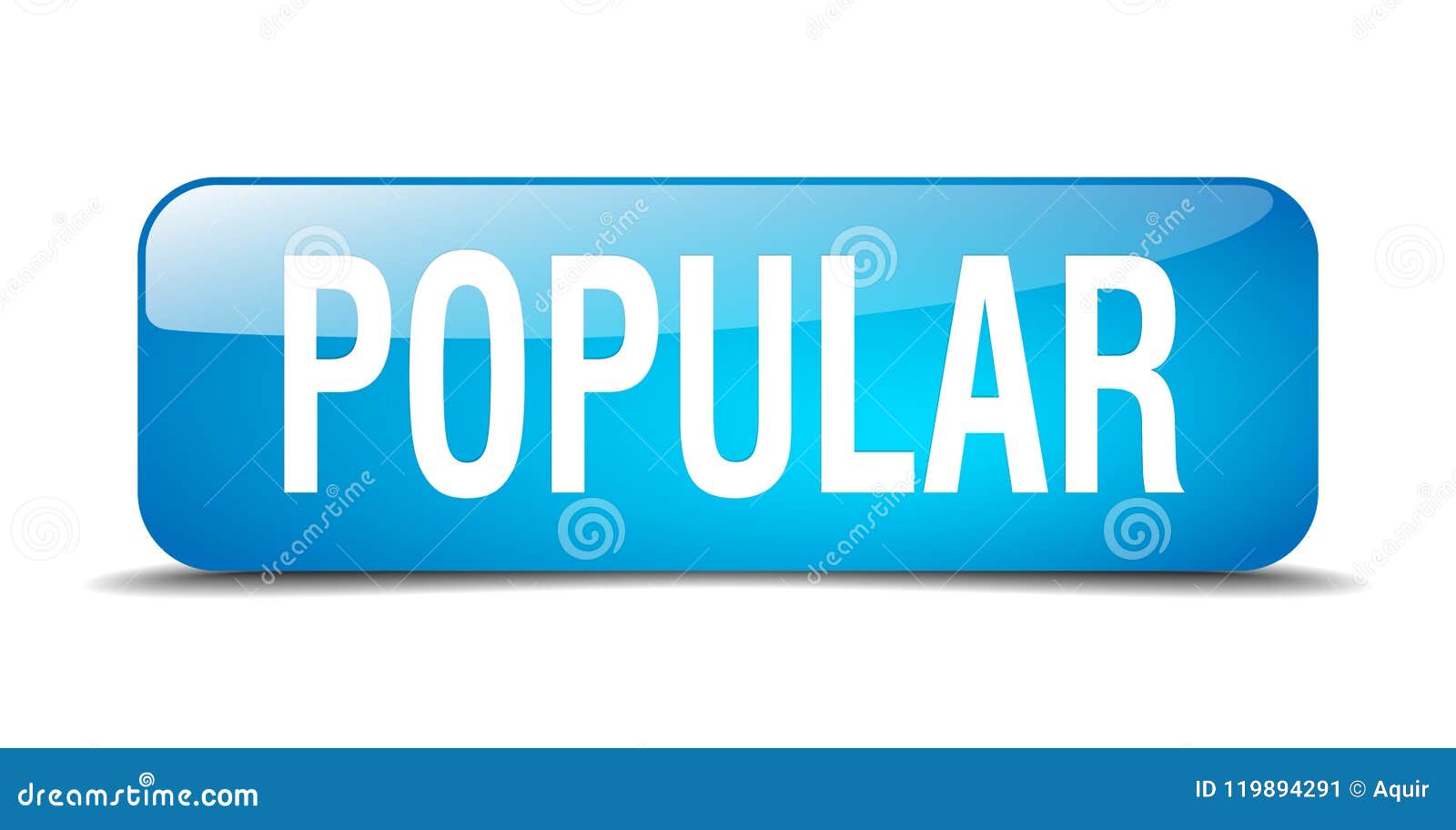 Popular button stock vector. Illustration of isolated - 119894291