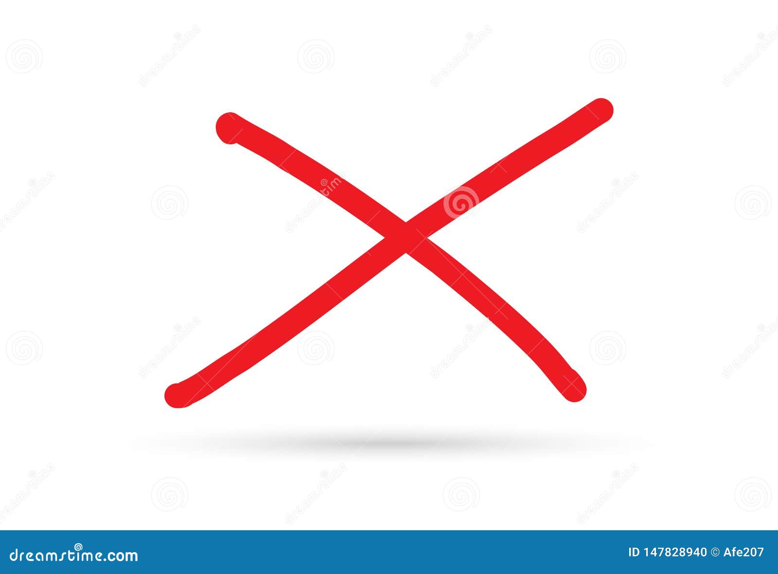 Popular Check List Symbol X Wrong Mark Isolated Cartoon Vector ...