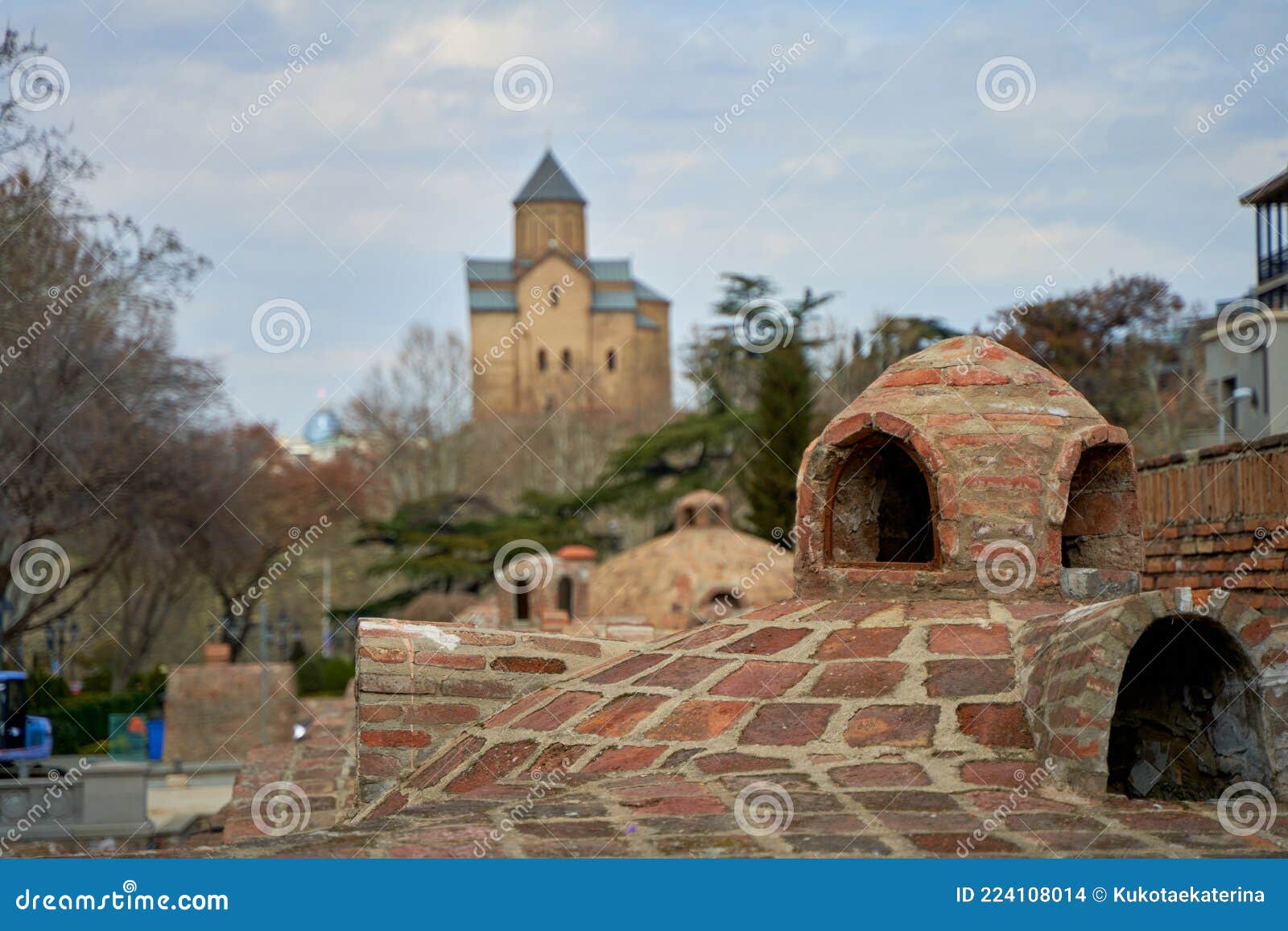 Popular City Landmark in Tbilisi. Ancient Underground Complex of Sulfur ...