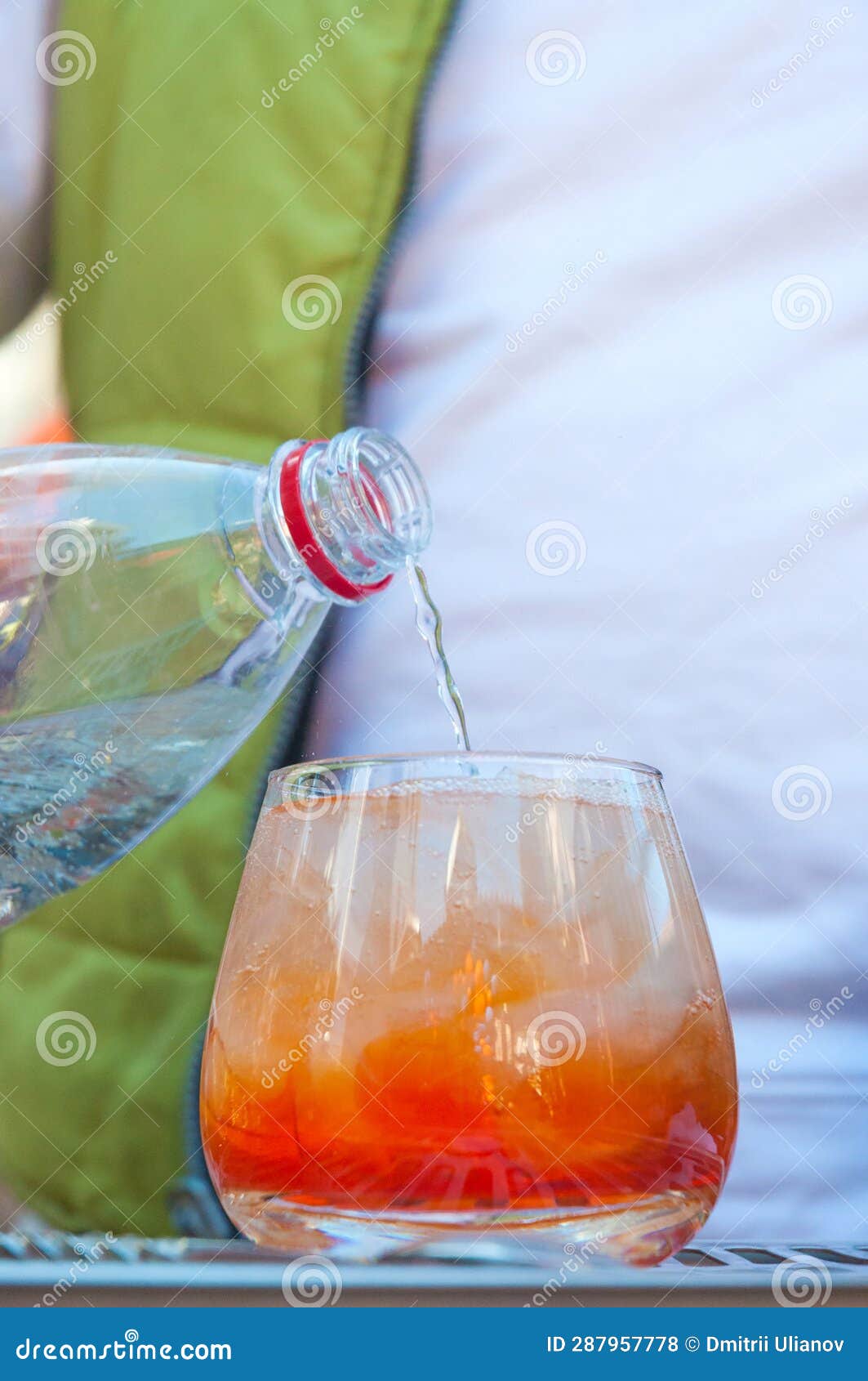 Popular Cocktail Aperol Spritz at an Off-site Event Stock Photo - Image ...