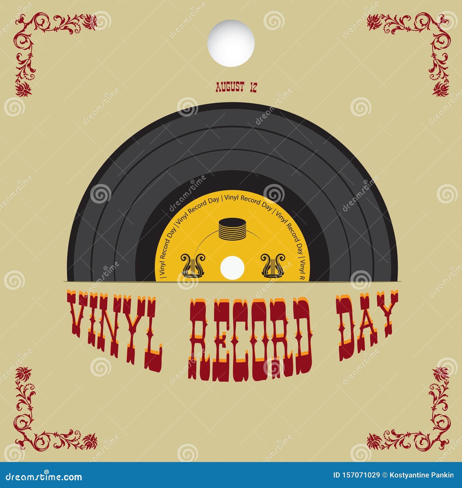 Vinyl Record Day stock vector. Illustration of national - 157071029
