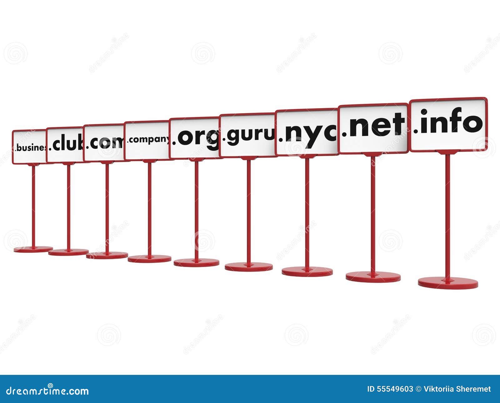 Popular Domain Names, Internet Concept Stock Image - Image of browsing ...