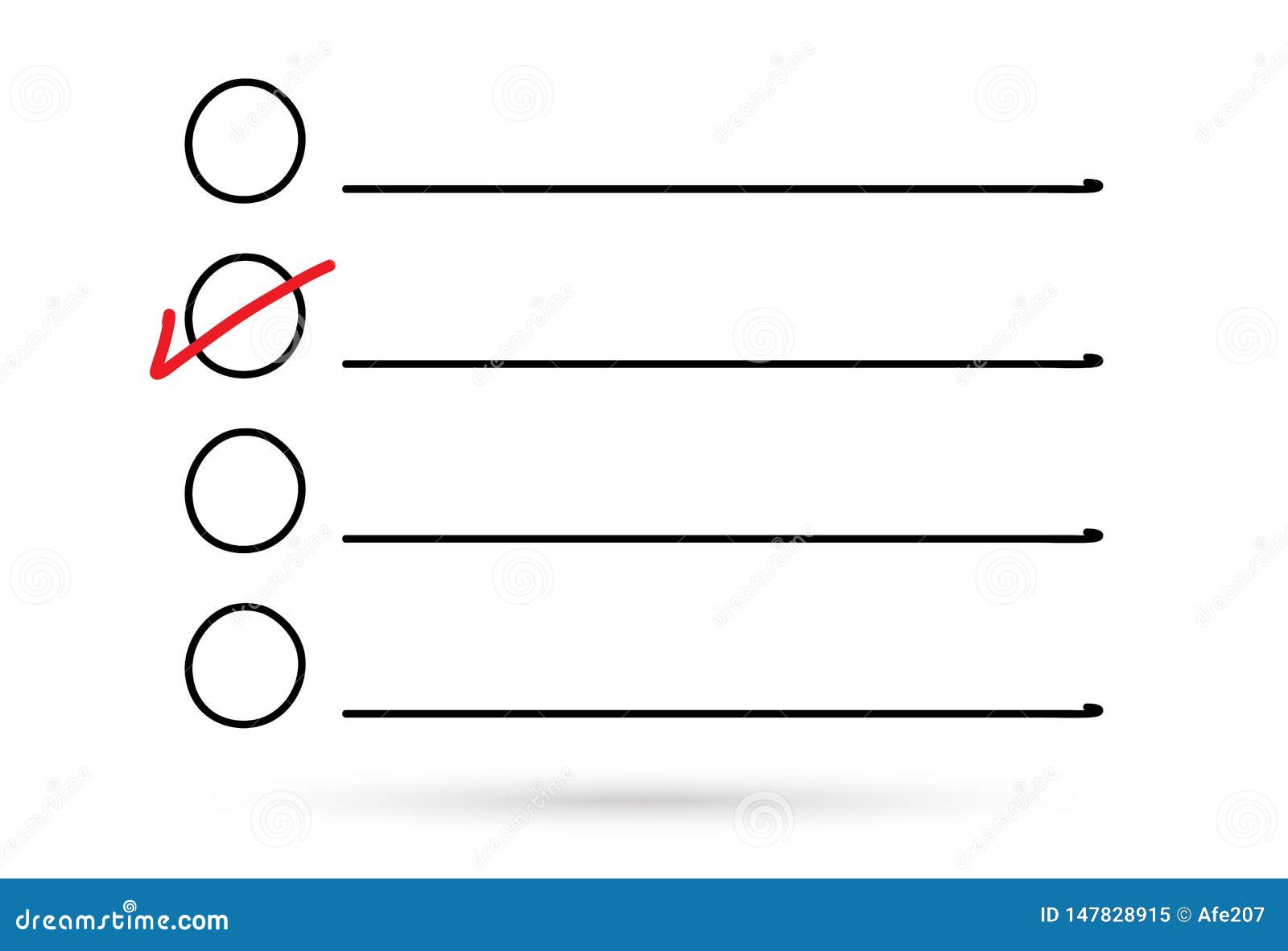 Popular Drawing Check List and Choice Symbol Right Mark Isolated Stock ...