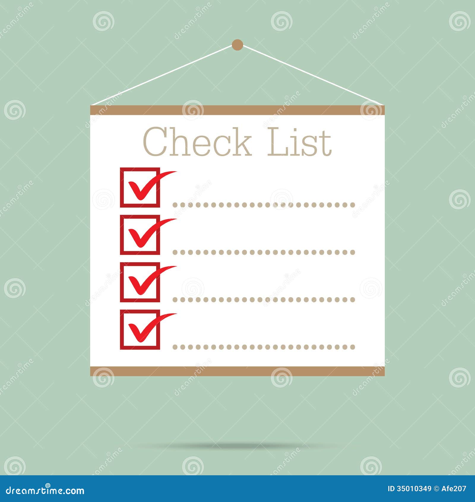 Popular Empty Checklist Whiteboard Cartoon Vector | CartoonDealer.com ...