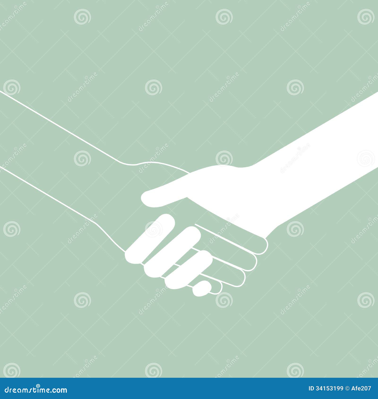 Popular Handshake Connecting Teamwork Icon Concept Isolated Vector ...