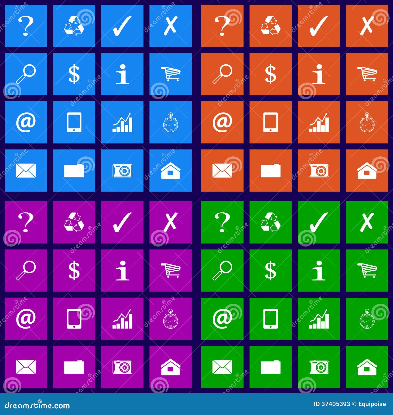 Popular icons set stock illustration. Illustration of search - 37405393