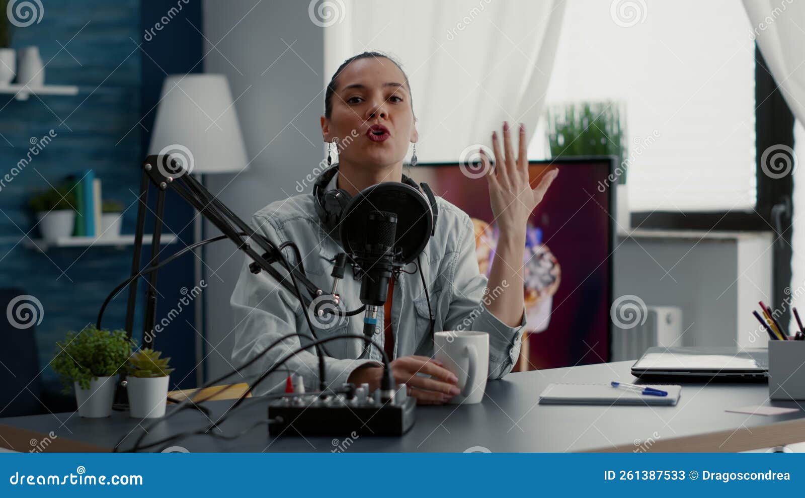 Popular Internet Influencer Tweaking Knobs on Audio Controller while ...