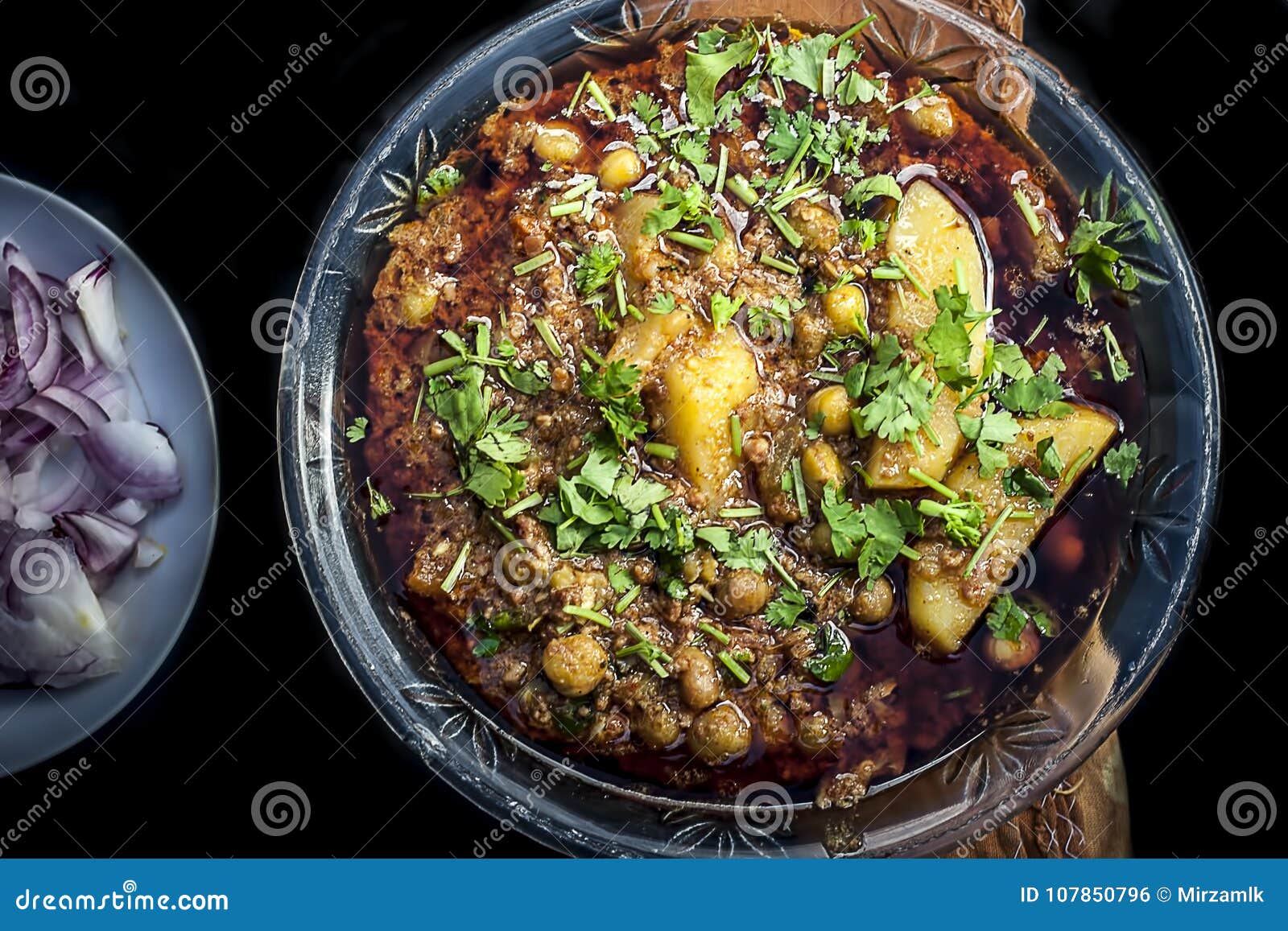 Keema Masala, Qeema Or Khima With Tomato And Ginger Served In Dish ...