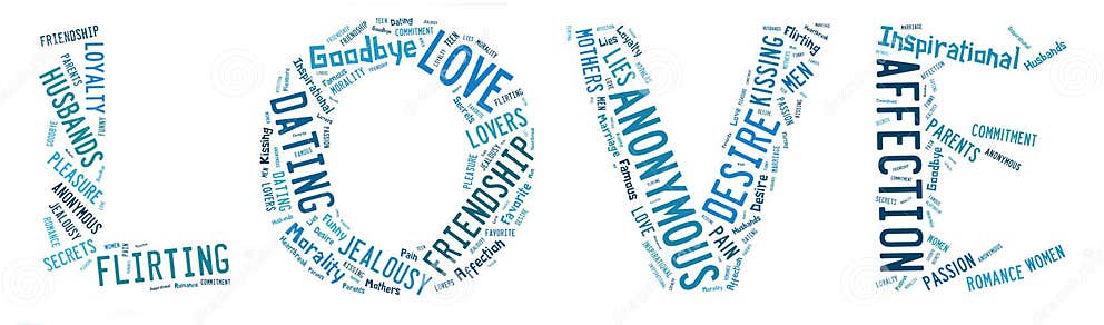 Popular Love Topics stock illustration. Illustration of inspirational ...