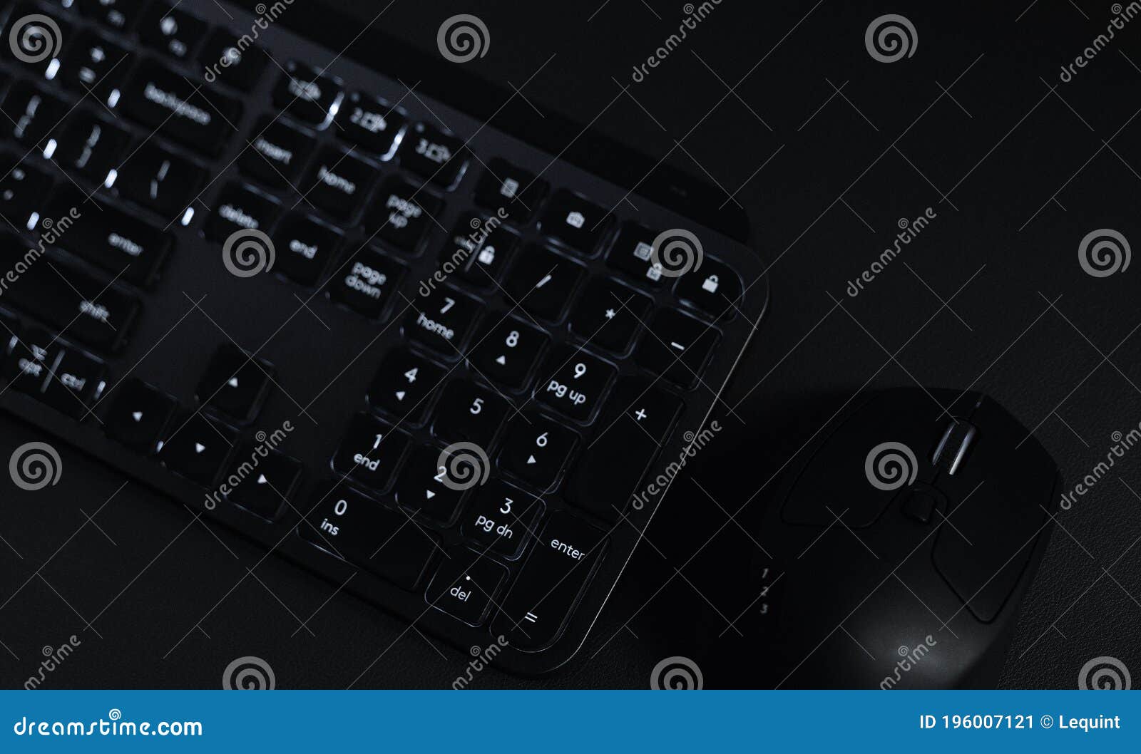 Popular Low Profile Backlight Keyboard And Bluetooth Mouse Royalty-Free ...