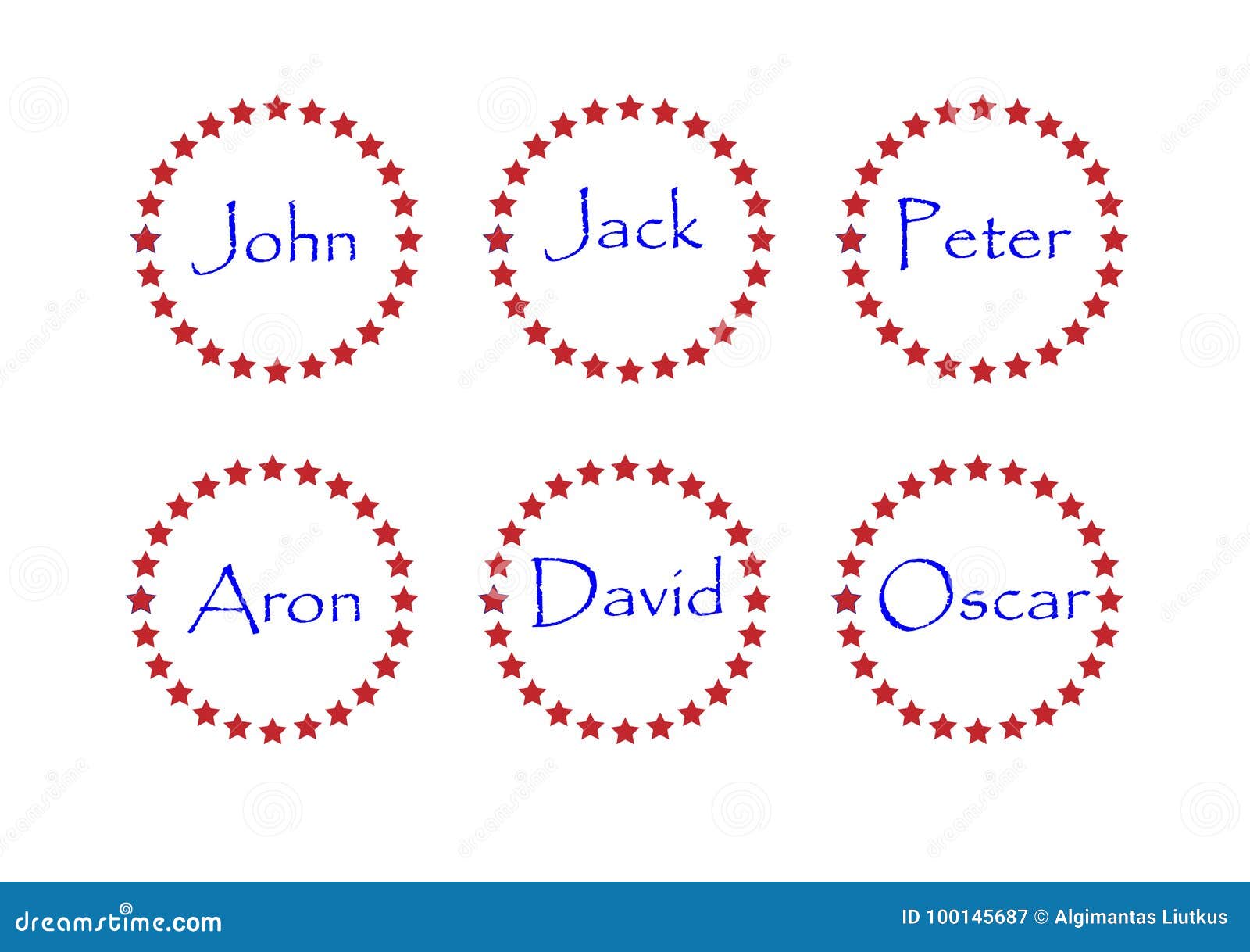 Popular names stock illustration. Illustration of circle - 100145687