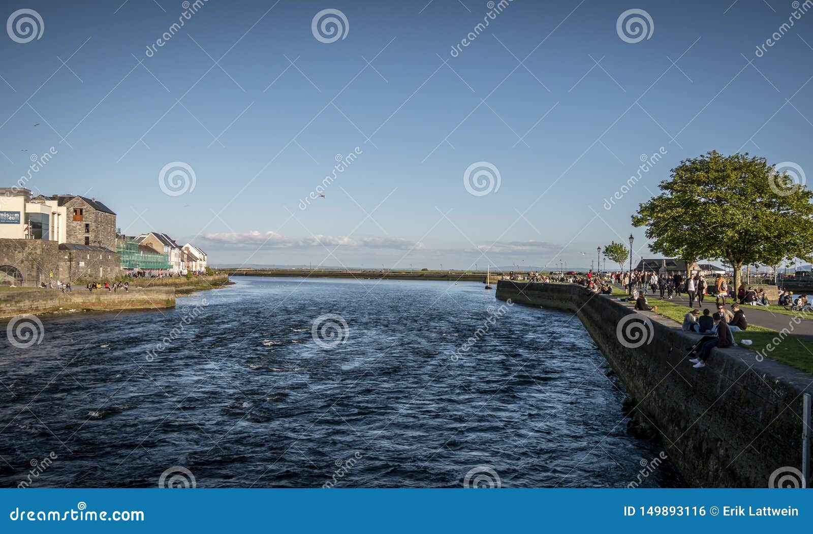 Popular Pier at Galway Claddagh - GALWAY, IRELAND - MAY 11, 2019 ...