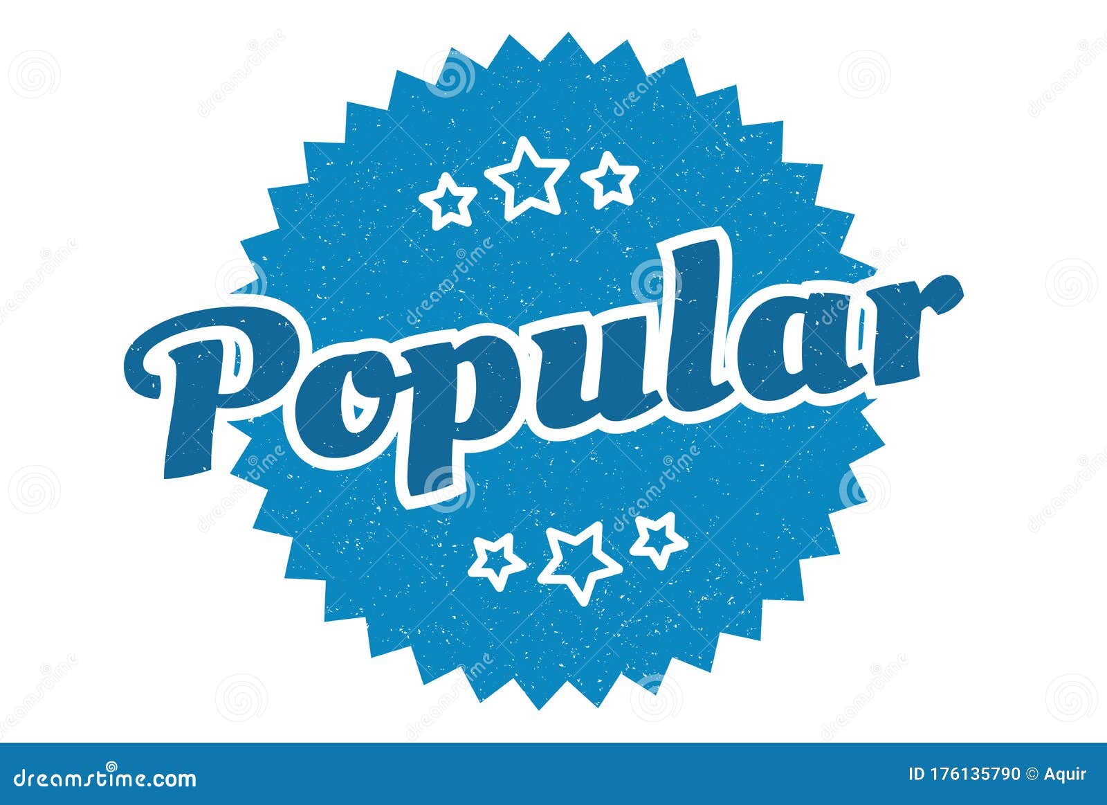 Popular Sign. Popular Vintage Retro Label Stock Vector - Illustration ...