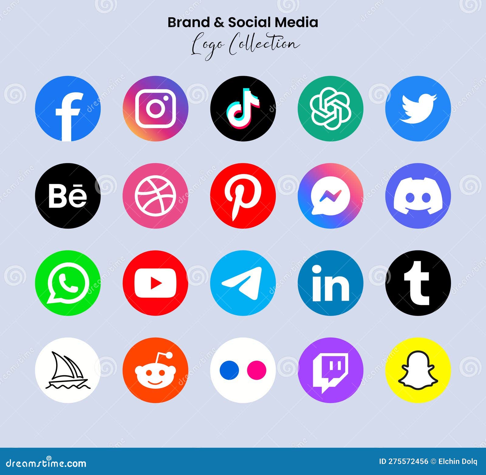 Popular Social Network Symbols Social Media Logo Icons Collection
