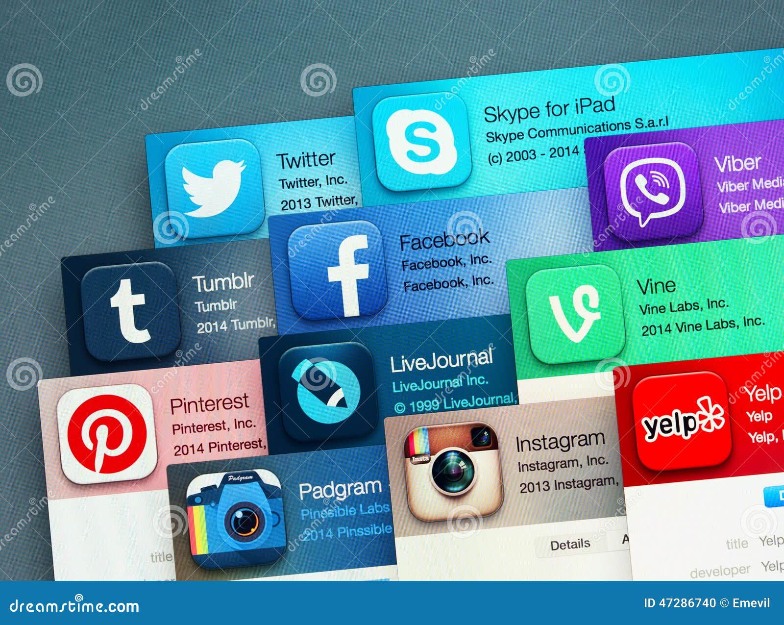 Popular Social Networking Applications Editorial Image Image Of