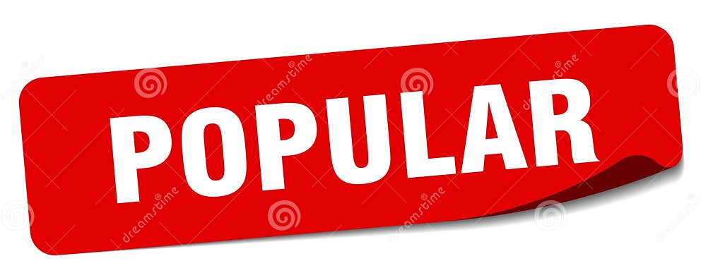 Popular Sticker. Popular Label Stock Vector - Illustration of popular ...
