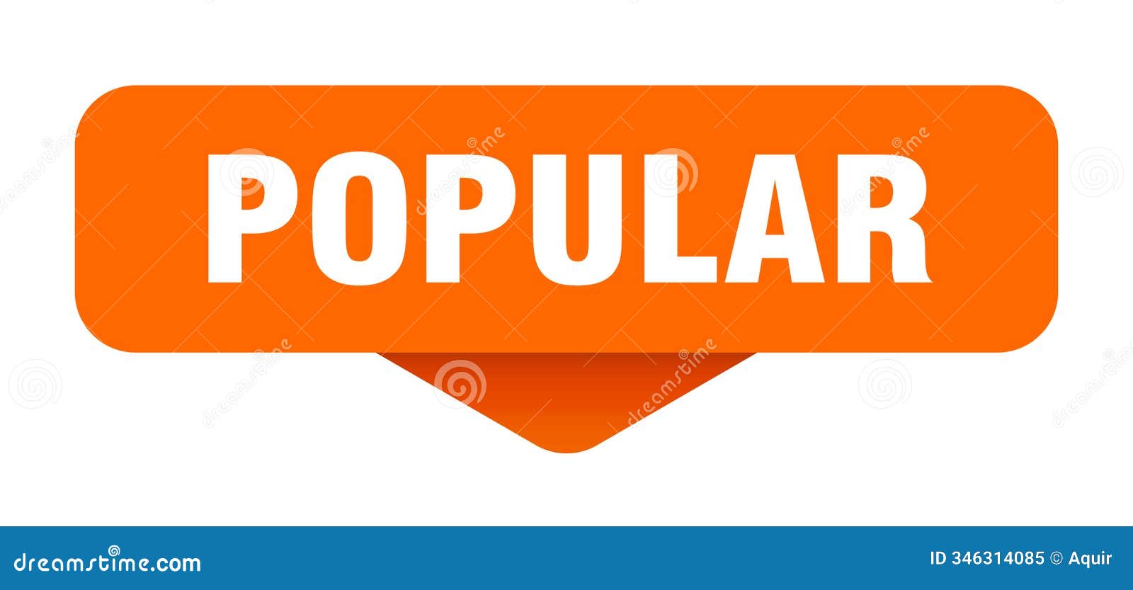 Popular Sticker. Popular Sign on Transparent Background Stock Vector ...