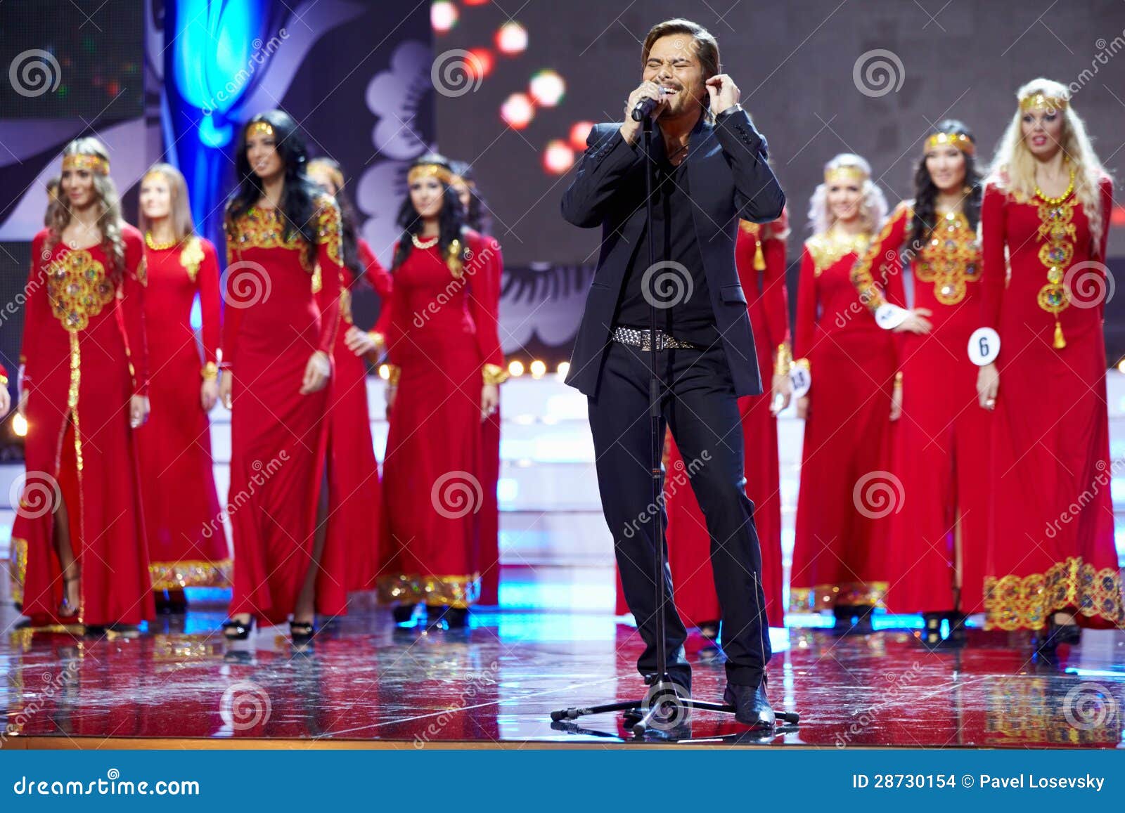 Popular Swedish Singer Bosson Opens Musical Program Editorial Stock ...