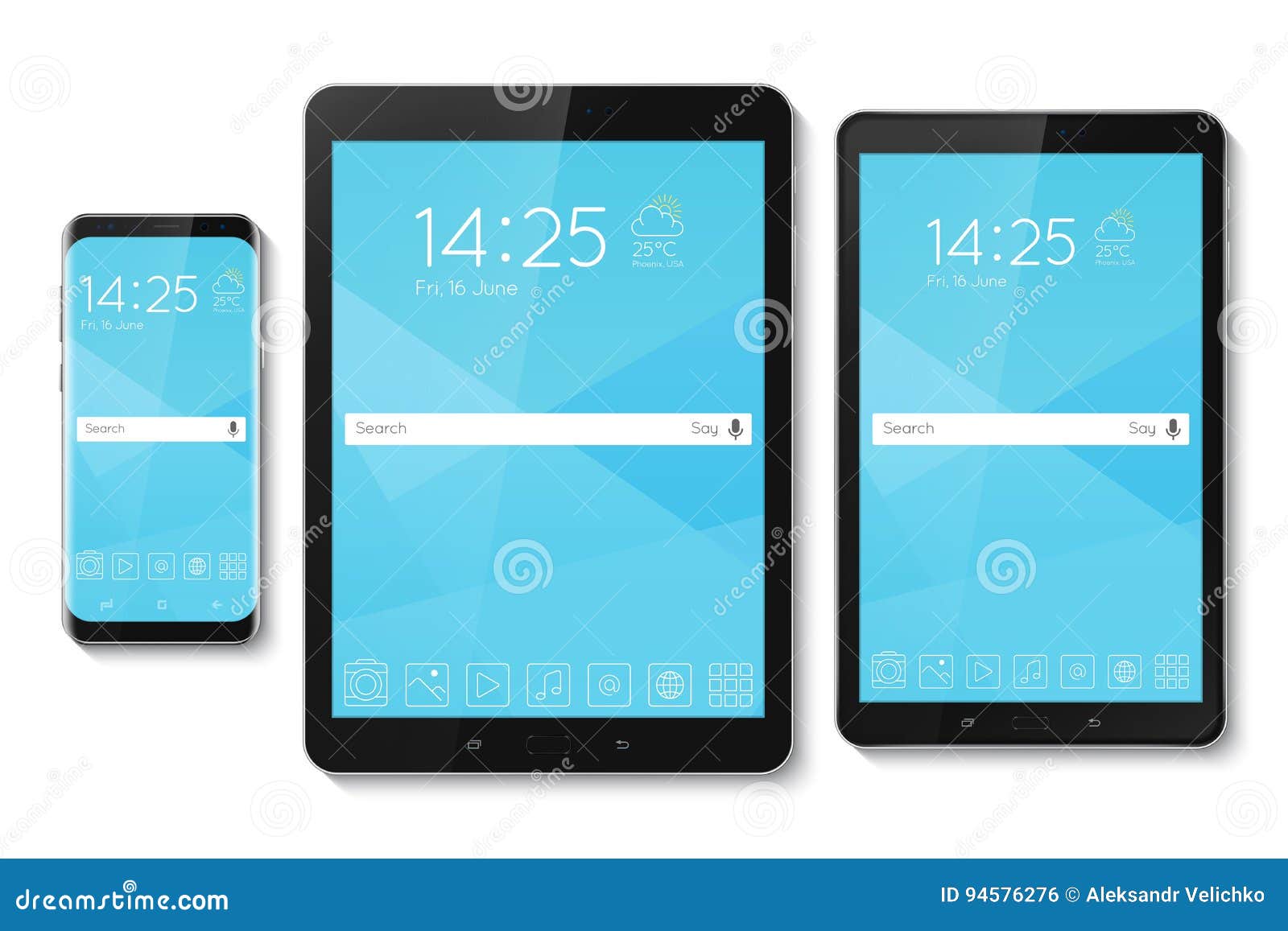 Popular Top Model of Modern Frameless Smartphone and Tablet ...