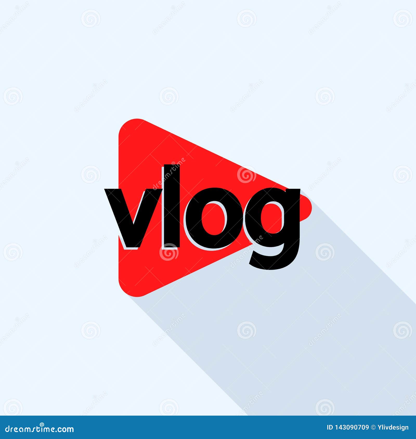 Popular Vlog Logo, Flat Style Stock Vector - Illustration of character ...