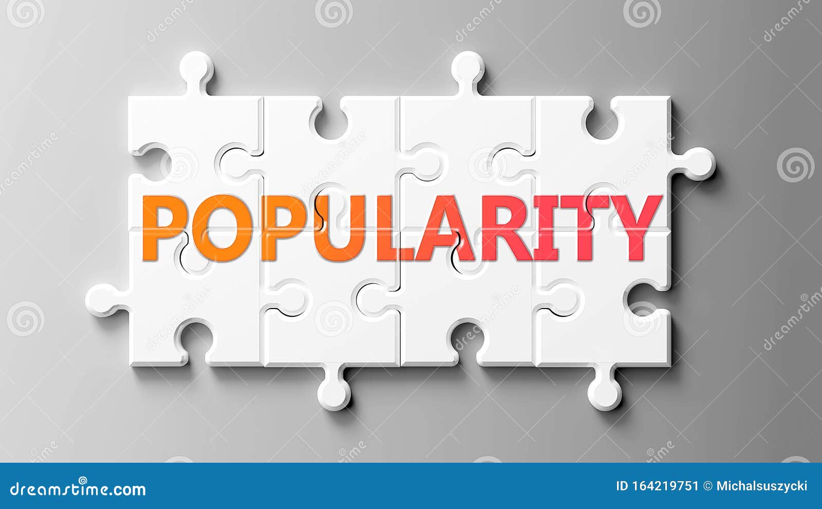 Popularity Complex Like a Puzzle - Pictured As Word Popularity on a ...
