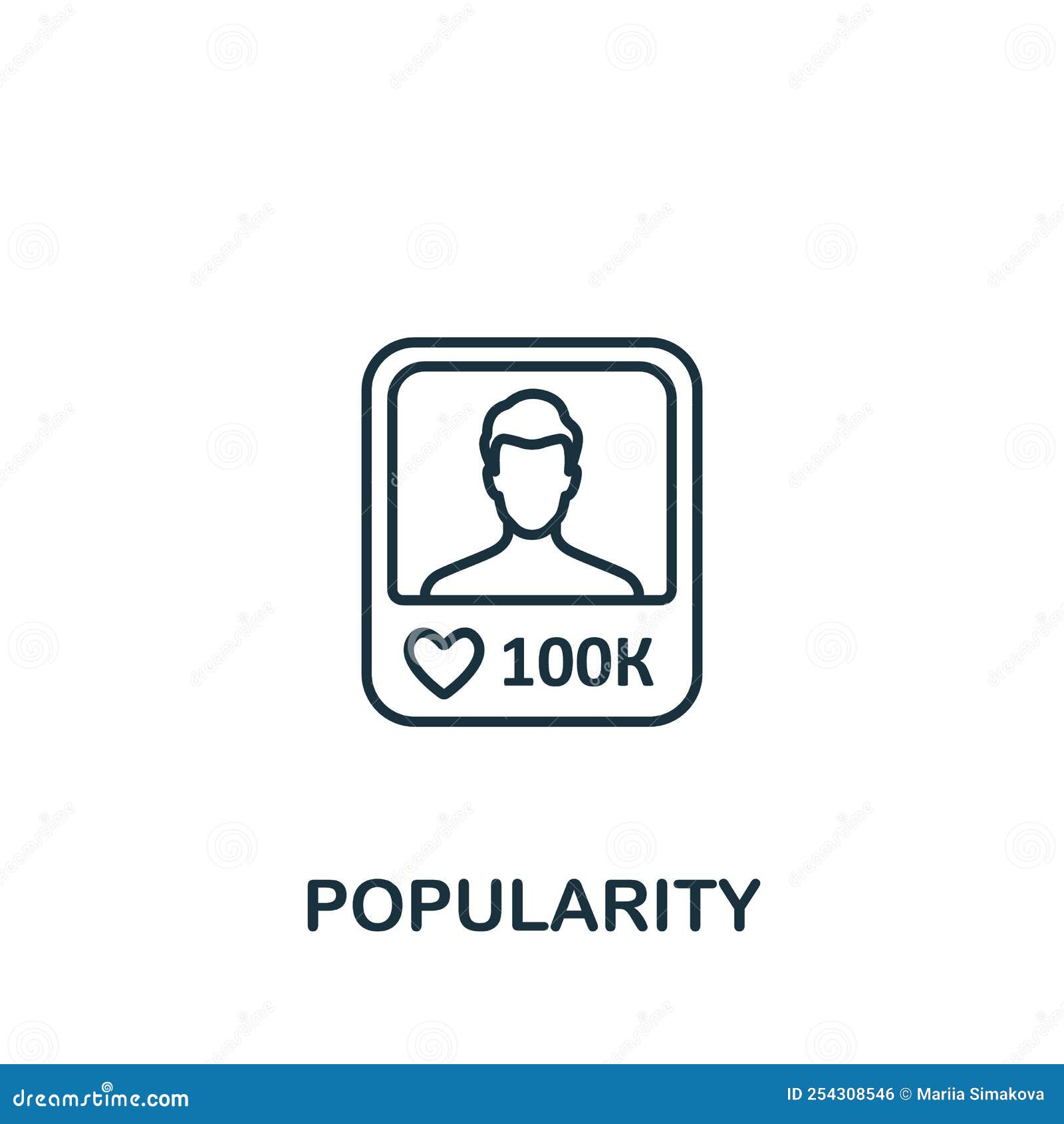 Popularity Icon. Line Simple Icon for Templates, Web Design and ...