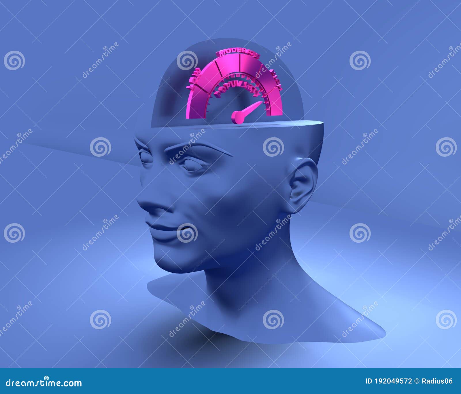 Popularity Measuring Concept Stock Illustration - Illustration of ...