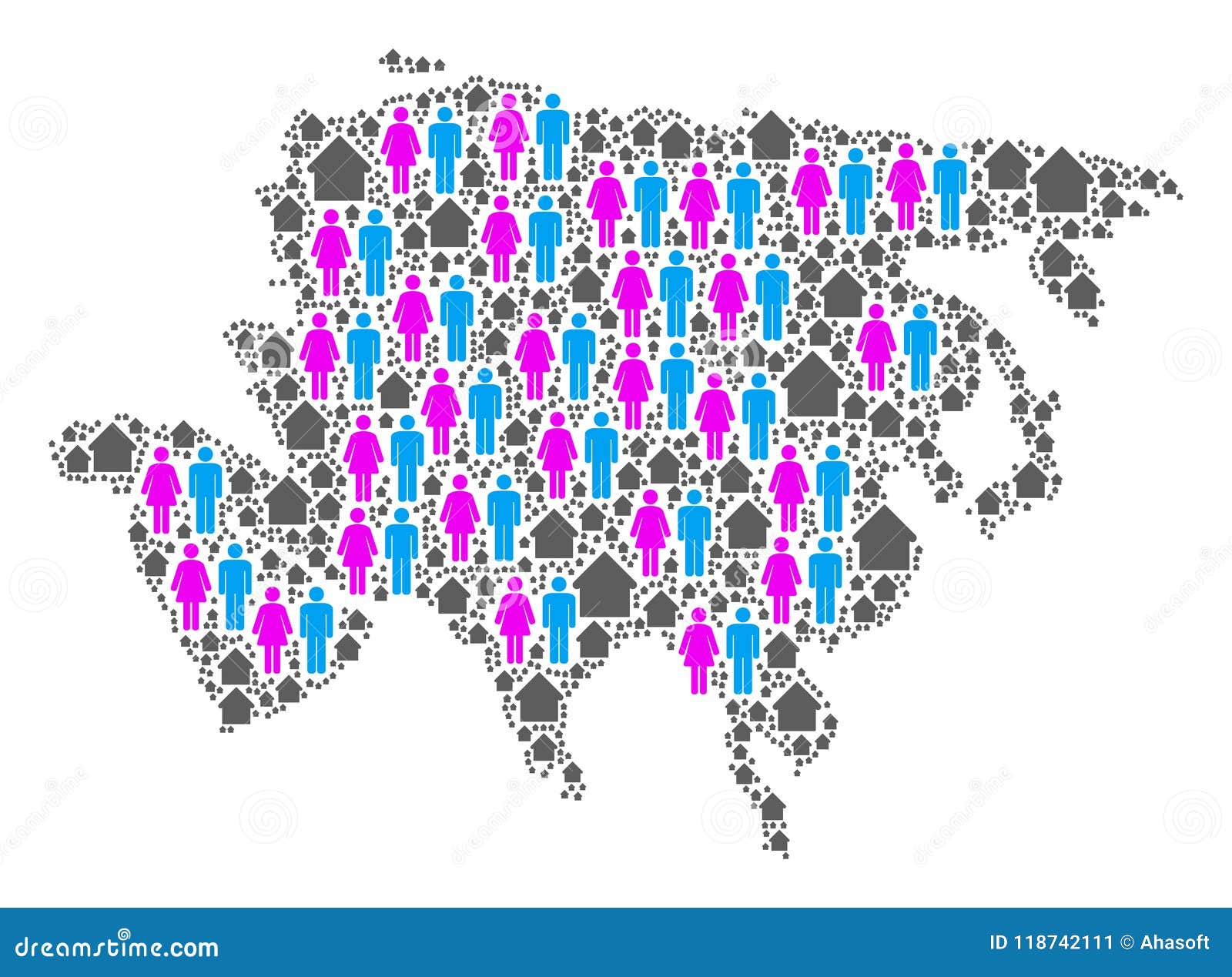 Population Map Of Asia