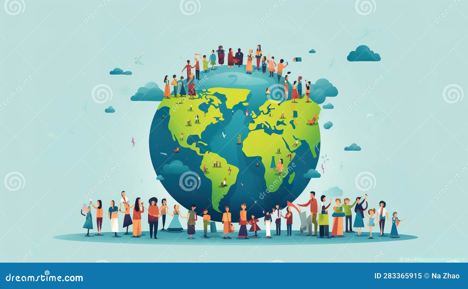 World Population Day Illustrations Generated from Population ...