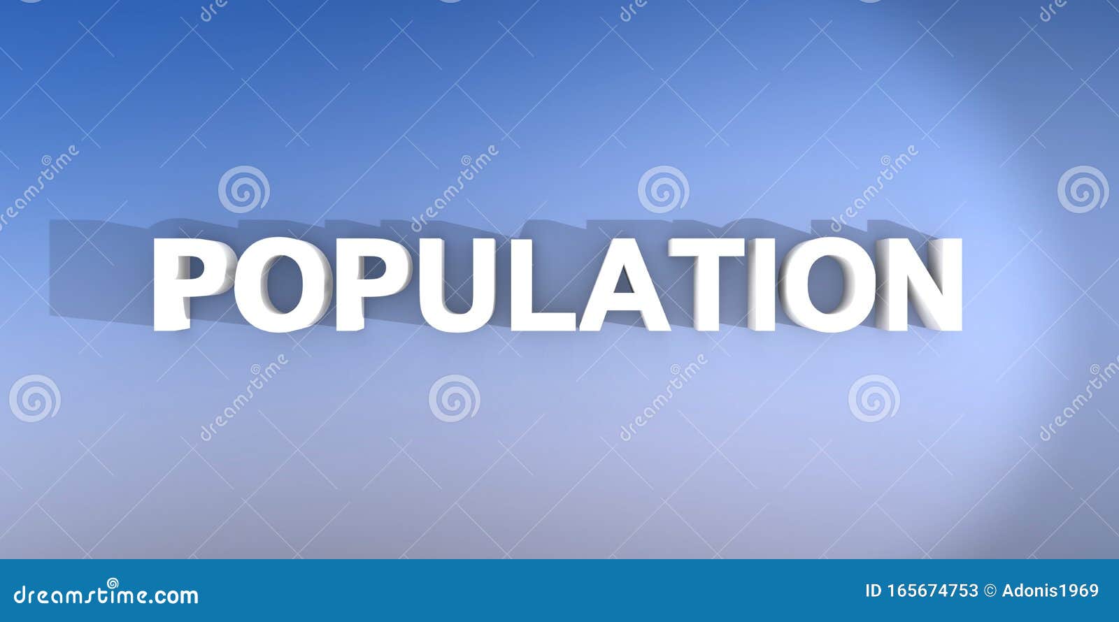 Population On Blue Background Royalty-Free Stock Photography ...