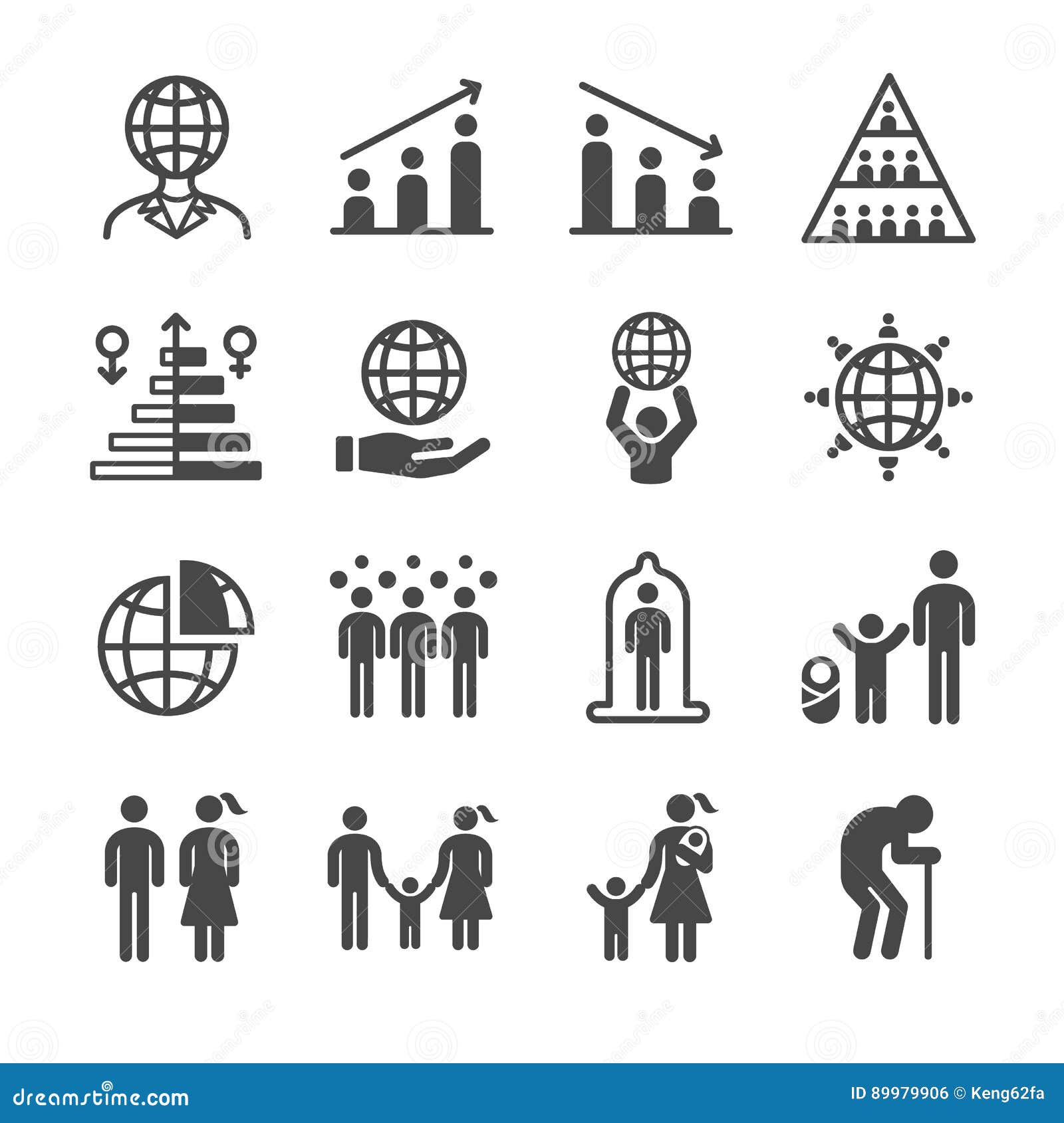 Population And Citizen Icons Vector Illustration | CartoonDealer.com ...