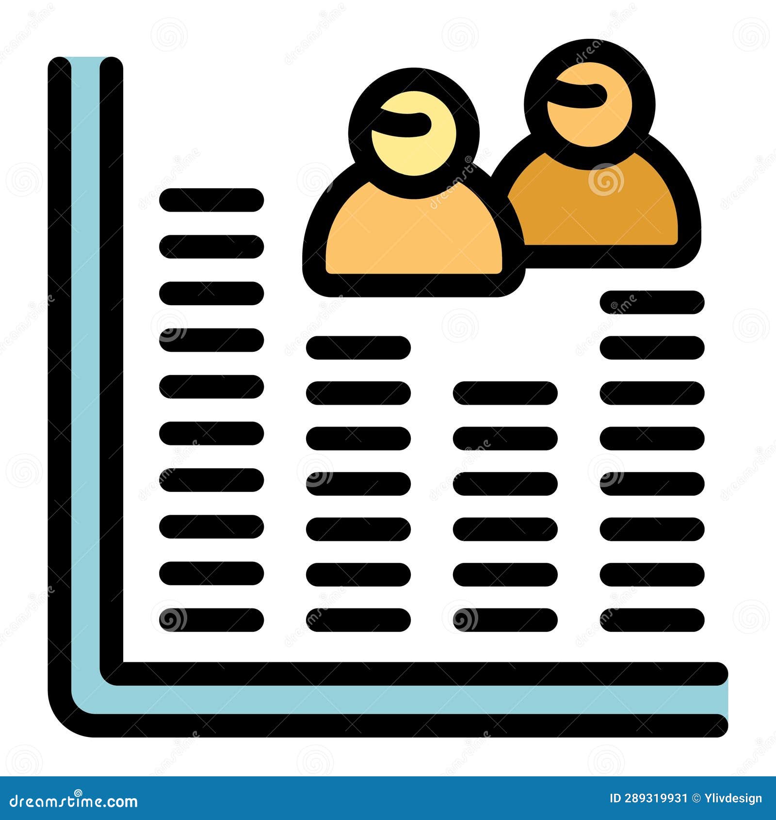 Population Evolution Chart Icon Vector Flat Stock Vector - Illustration ...