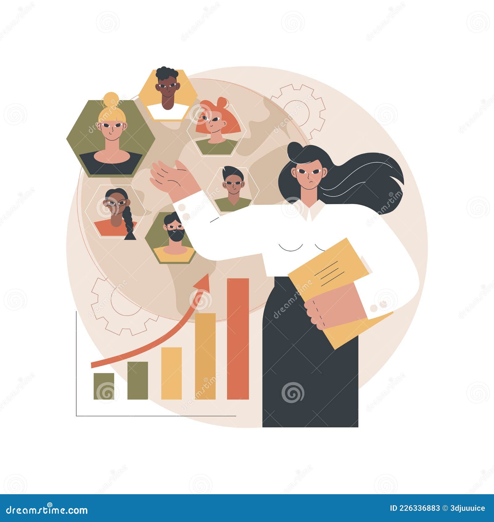 Population Growth Abstract Concept Vector Illustration. Stock Vector ...