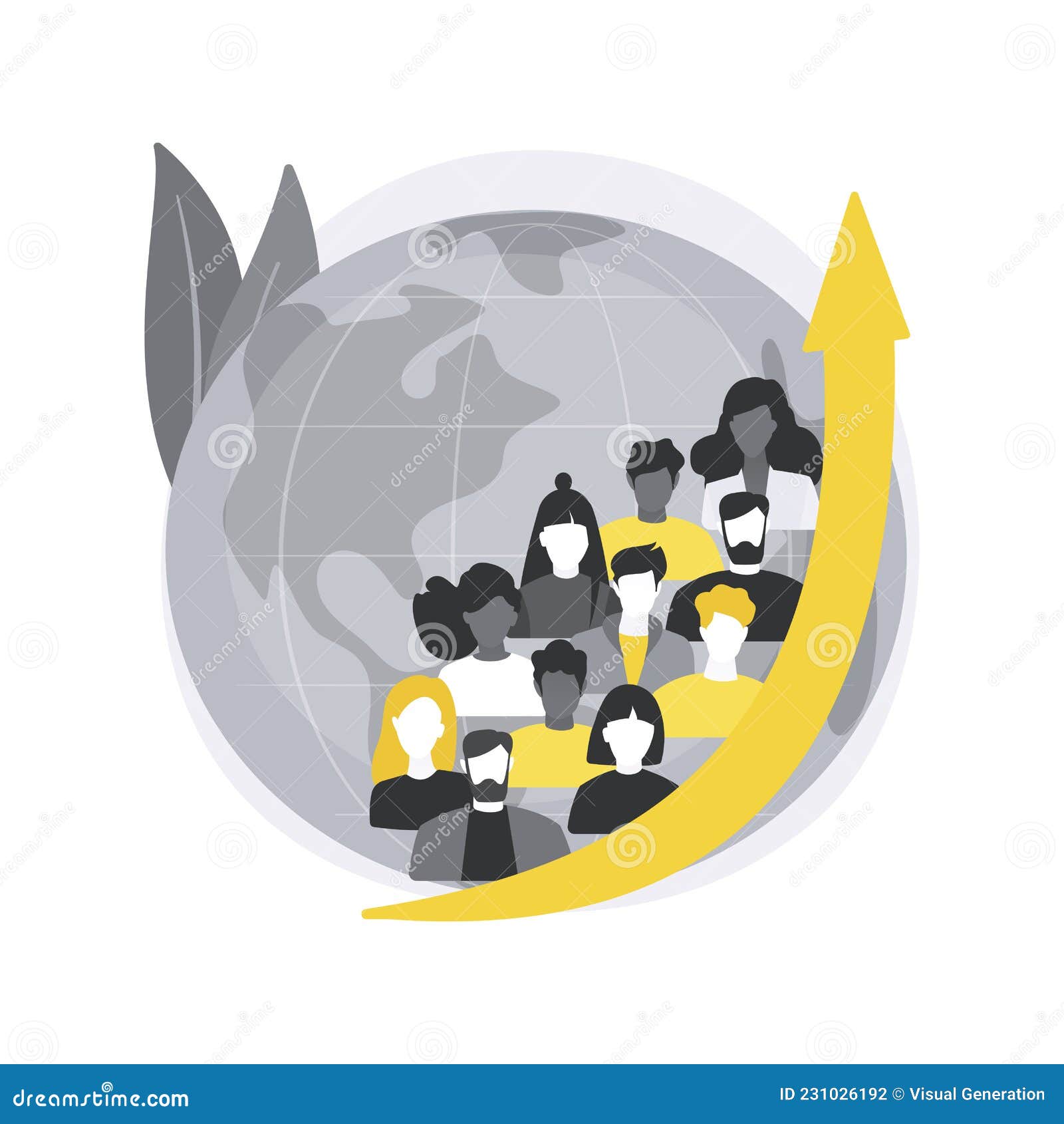 Population Growth Neon Light Concept Icon. World Human Overpopulation ...