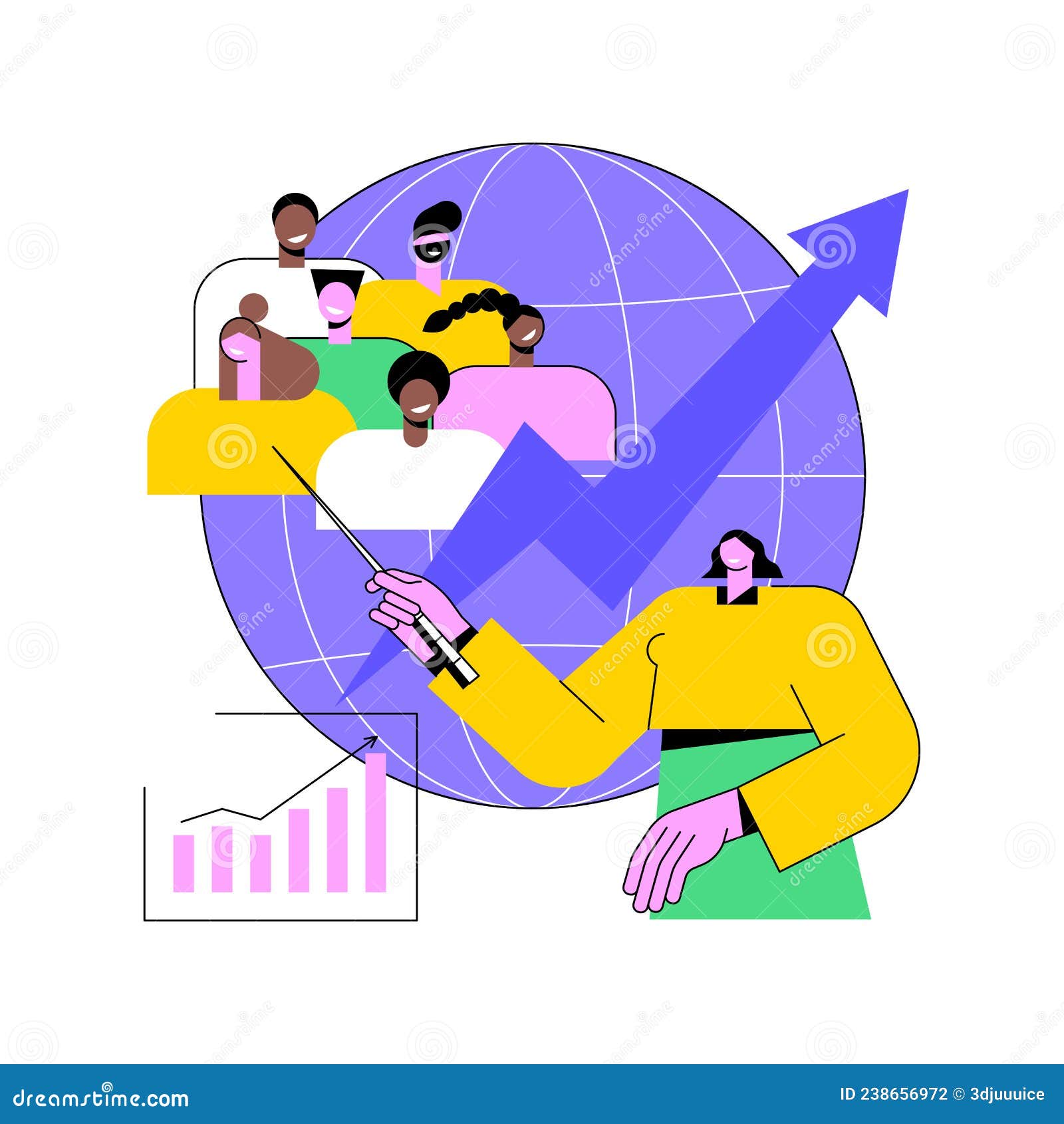 Population Growth Abstract Concept Vector Illustration. Stock ...