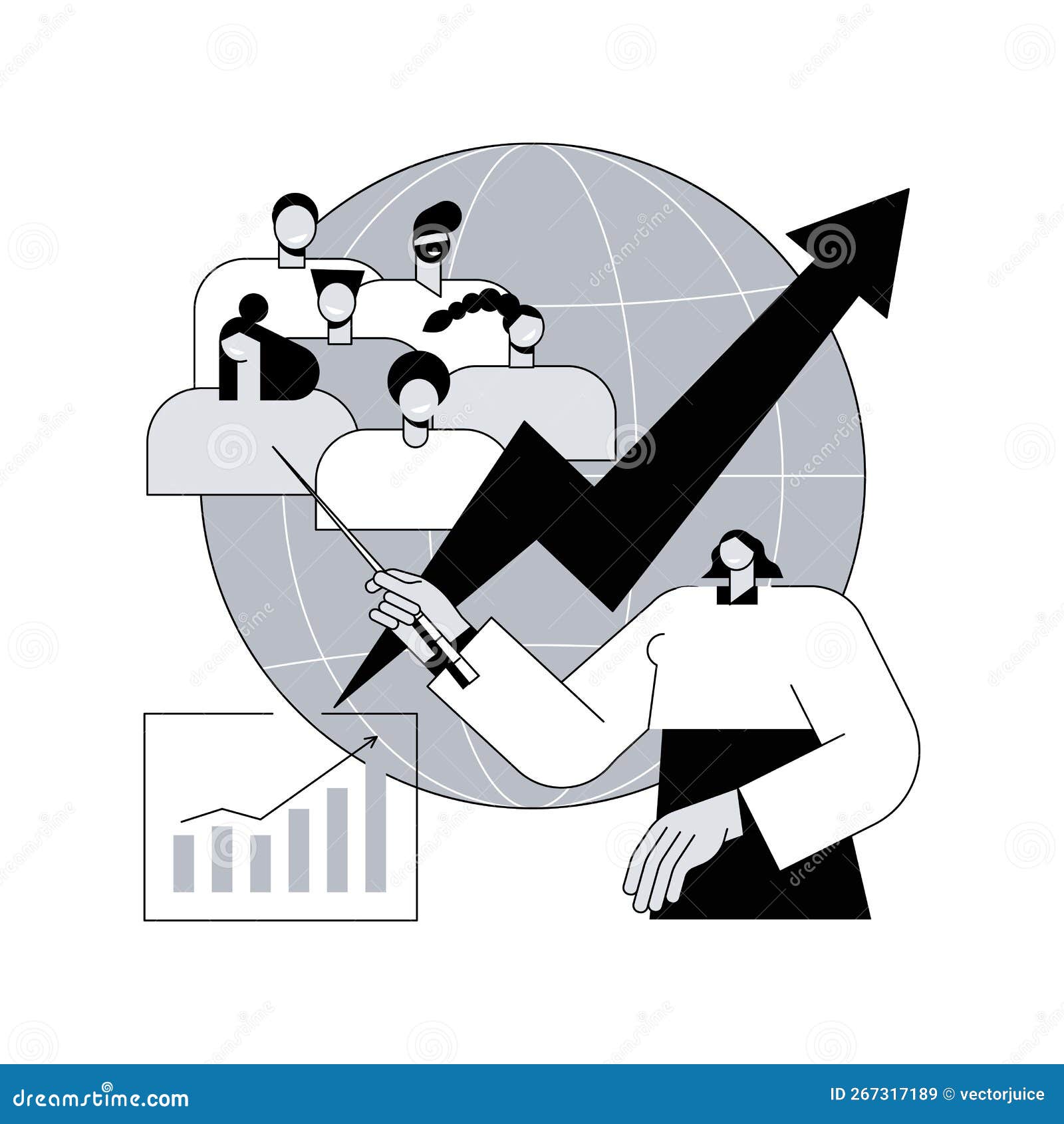 Population Growth Abstract Concept Vector Illustration Stock Vector ...