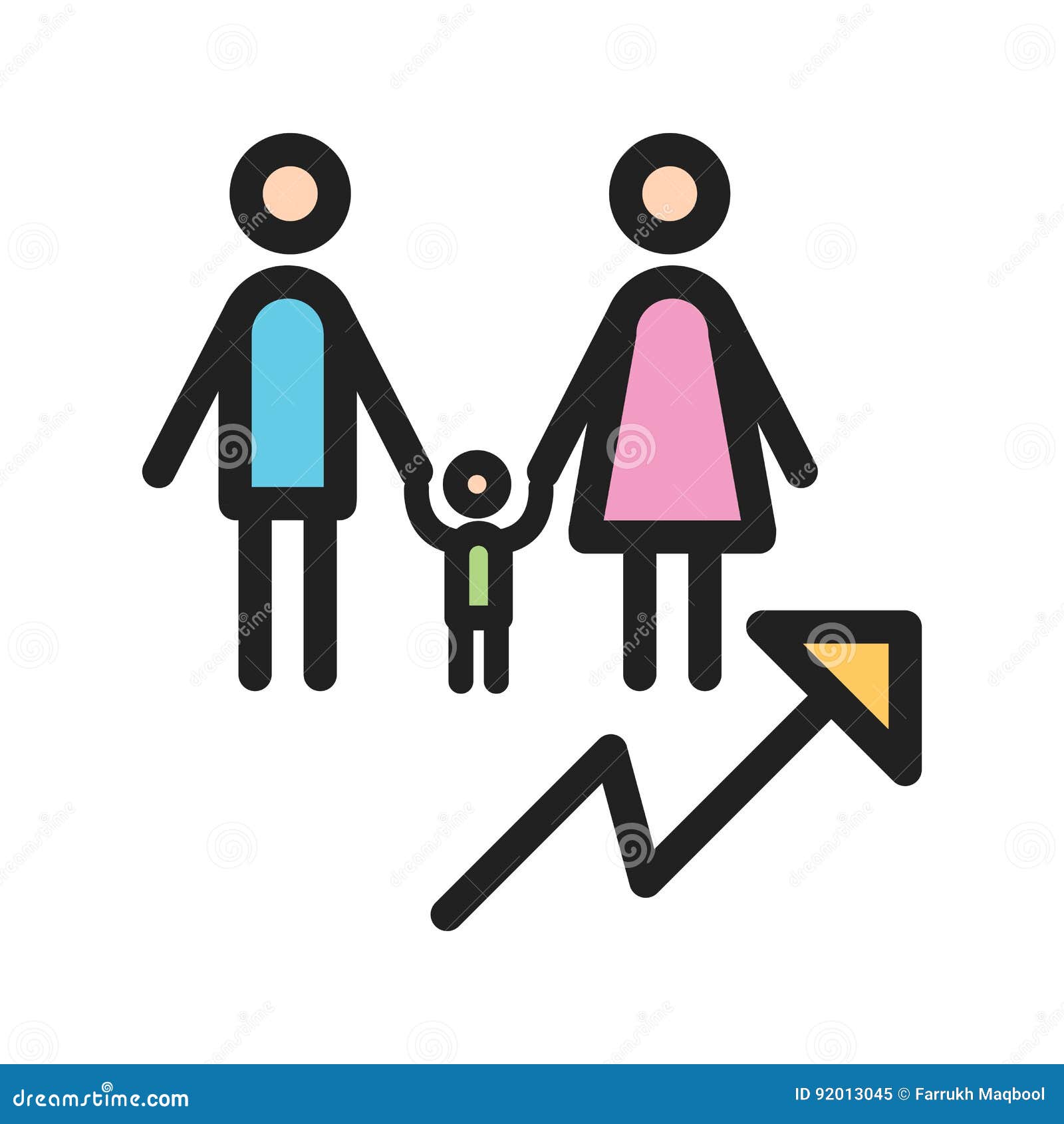 Population Growth stock vector. Illustration of growth - 92013045