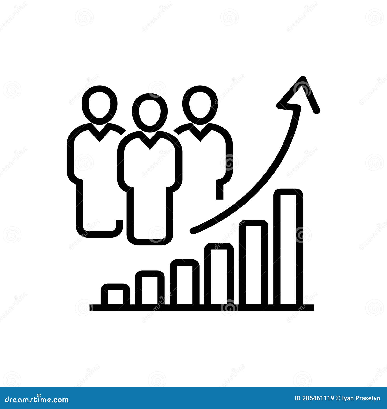Population Growth Icon, Increase Social Development, Global Demography ...