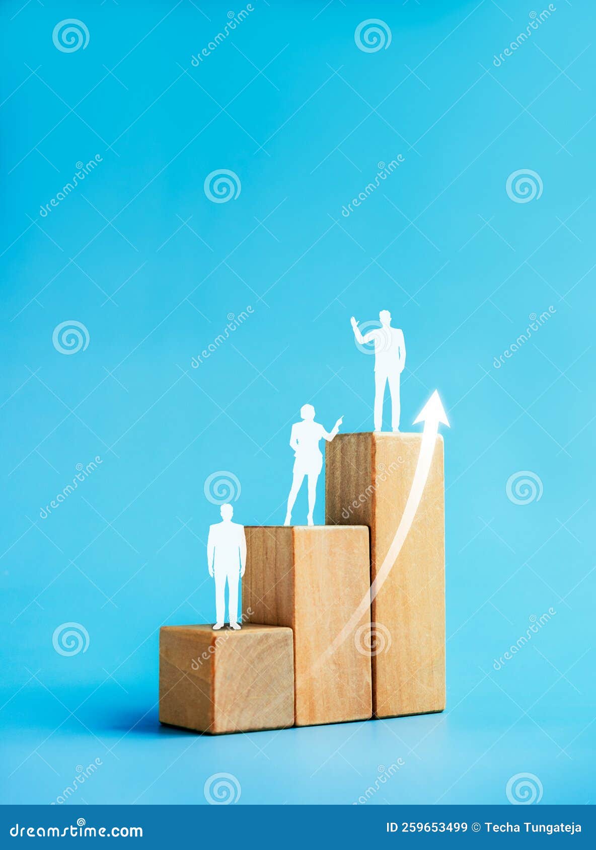 Population Increase, People Evolution Chart, Leadership Concept. Rise ...