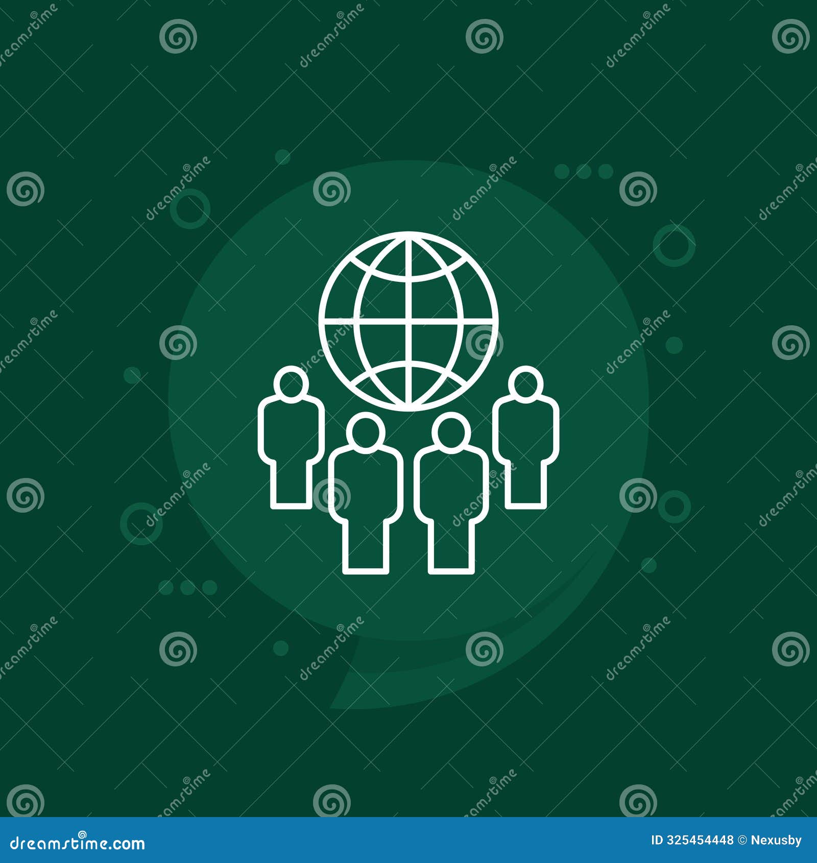 Population Line Vector Icons And Signs. Demography, Density, Census ...