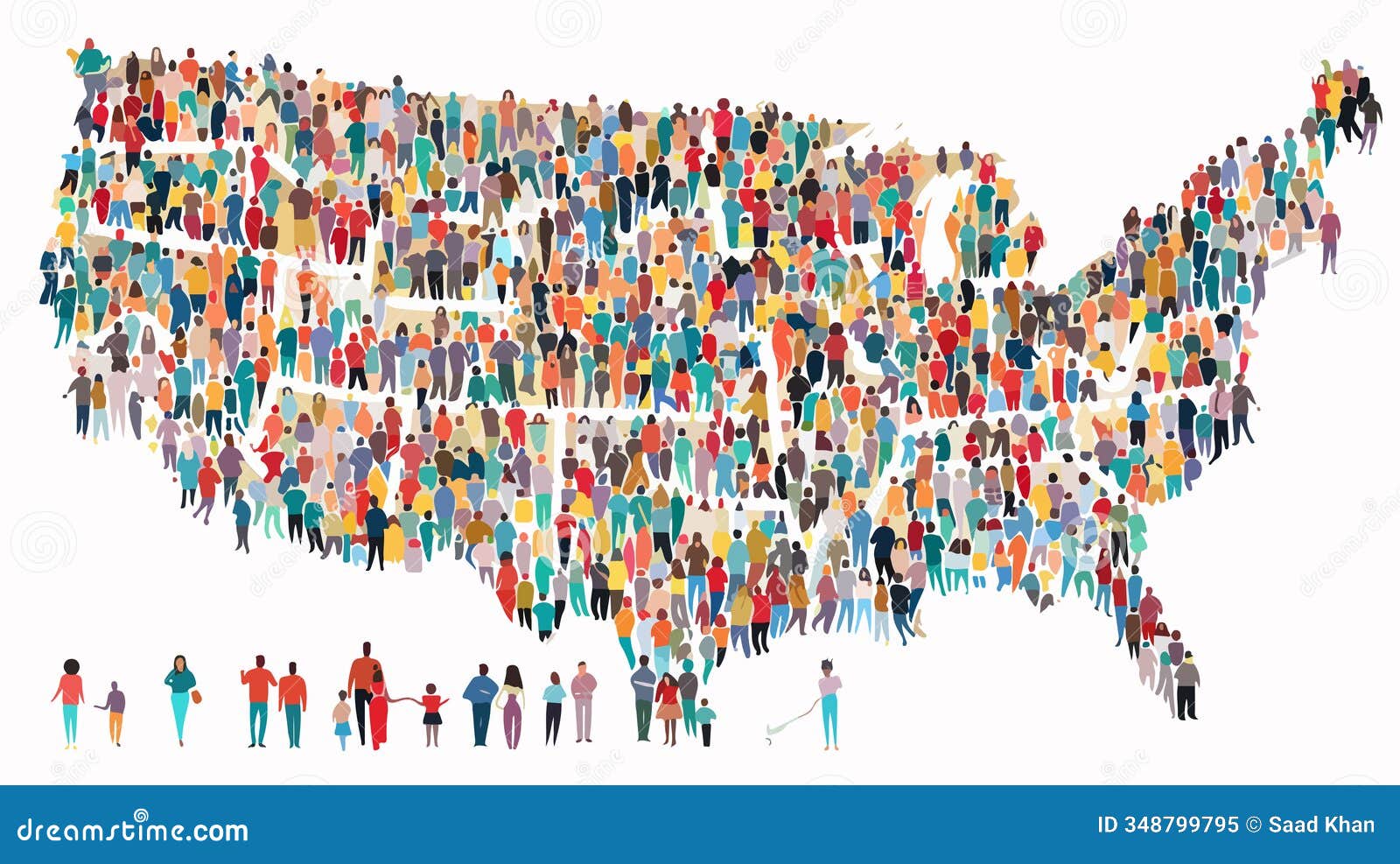 A Population Map of Idaho, Featuring a Large Group of People ...