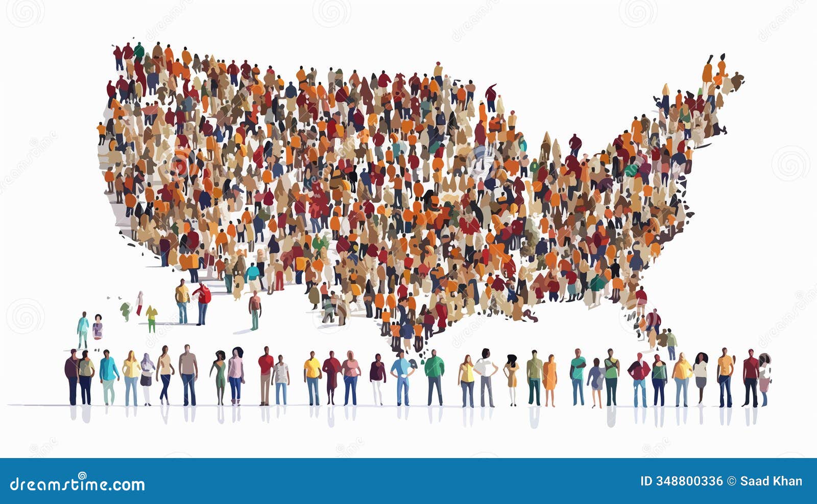 A Population Map of Idaho, Featuring a Large Group of People ...