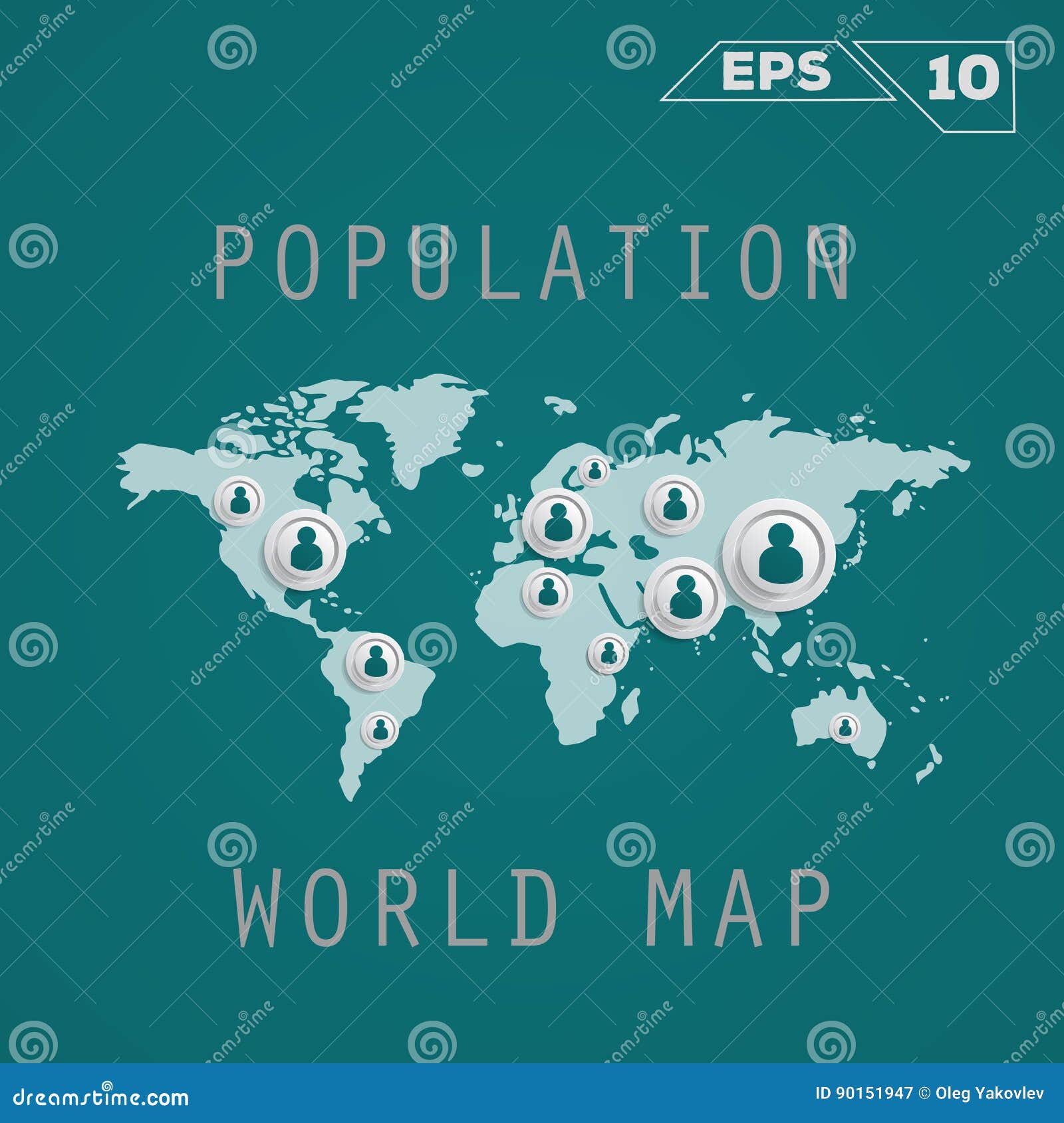 Population map stock vector. Illustration of design, connected - 90151947