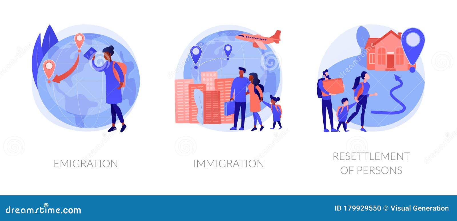 Population Mobility, Human Migration Abstract Concept Vector ...